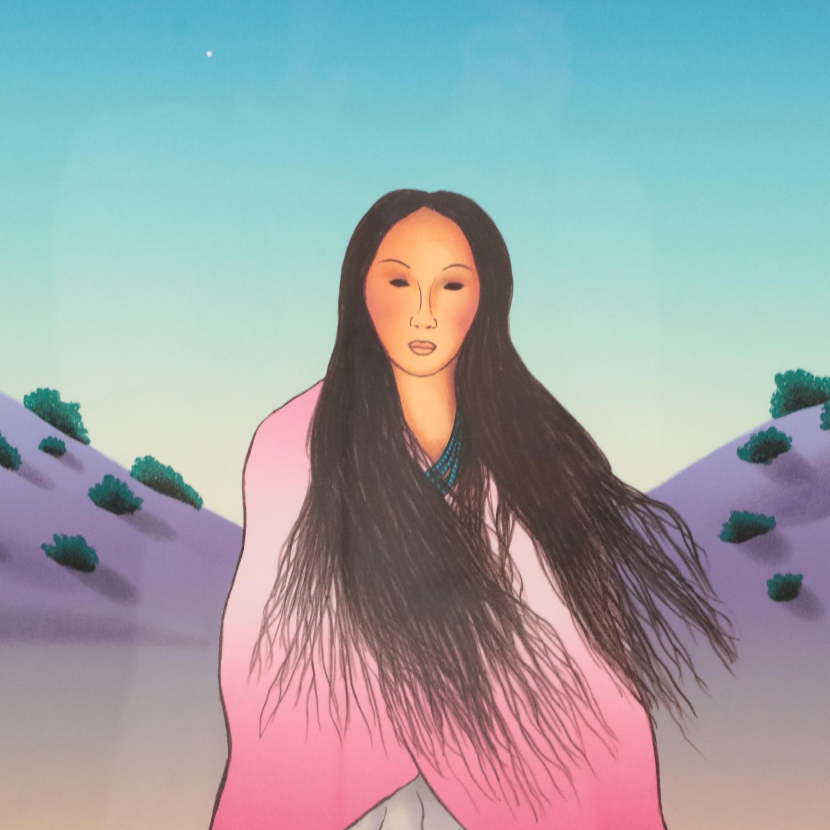 R. C. Gorman Color Lithograph "Luna," 1992 | Everything But The House