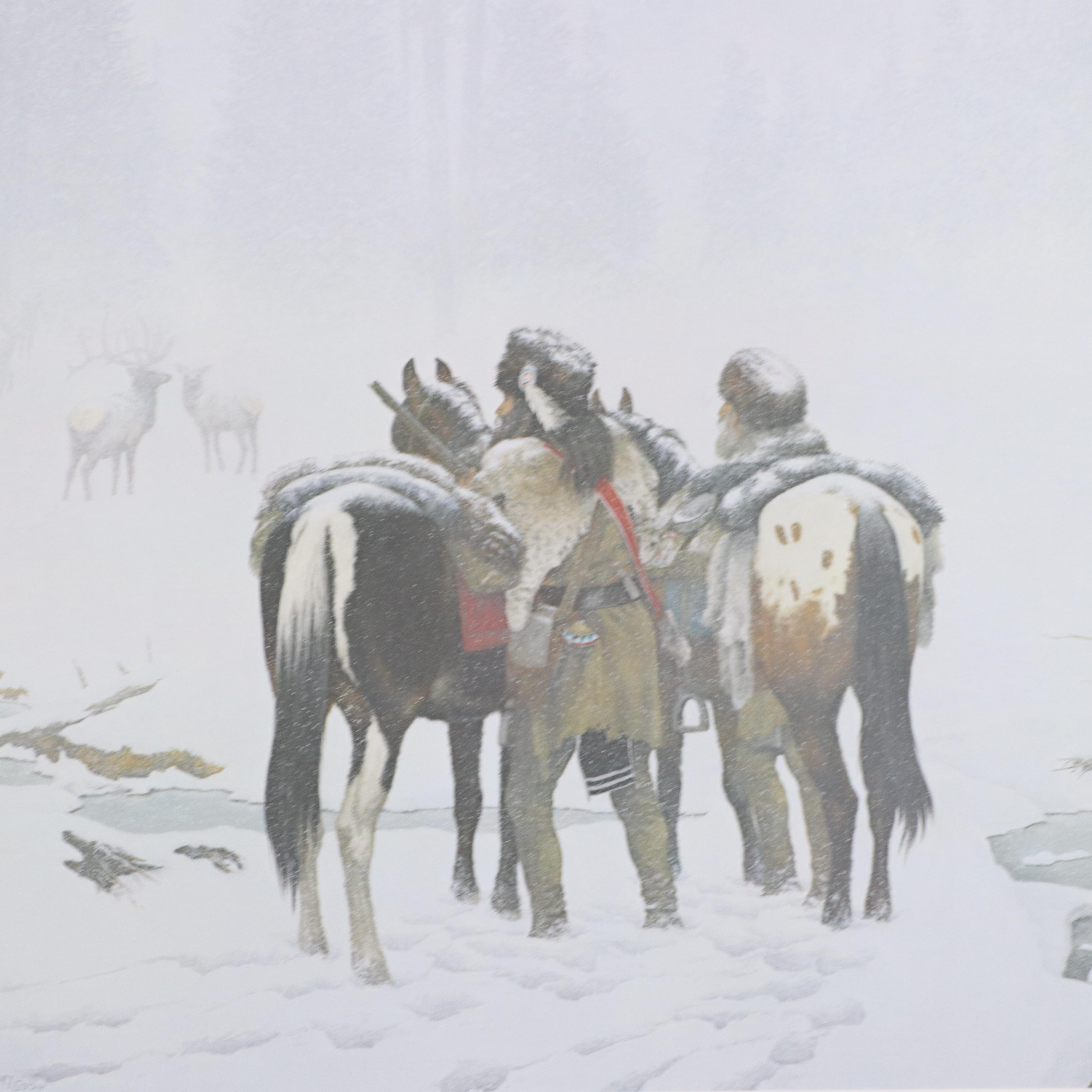 Jacob Pfeiffer Offset Lithograph "Unaccustomed to the Gun" | EBTH