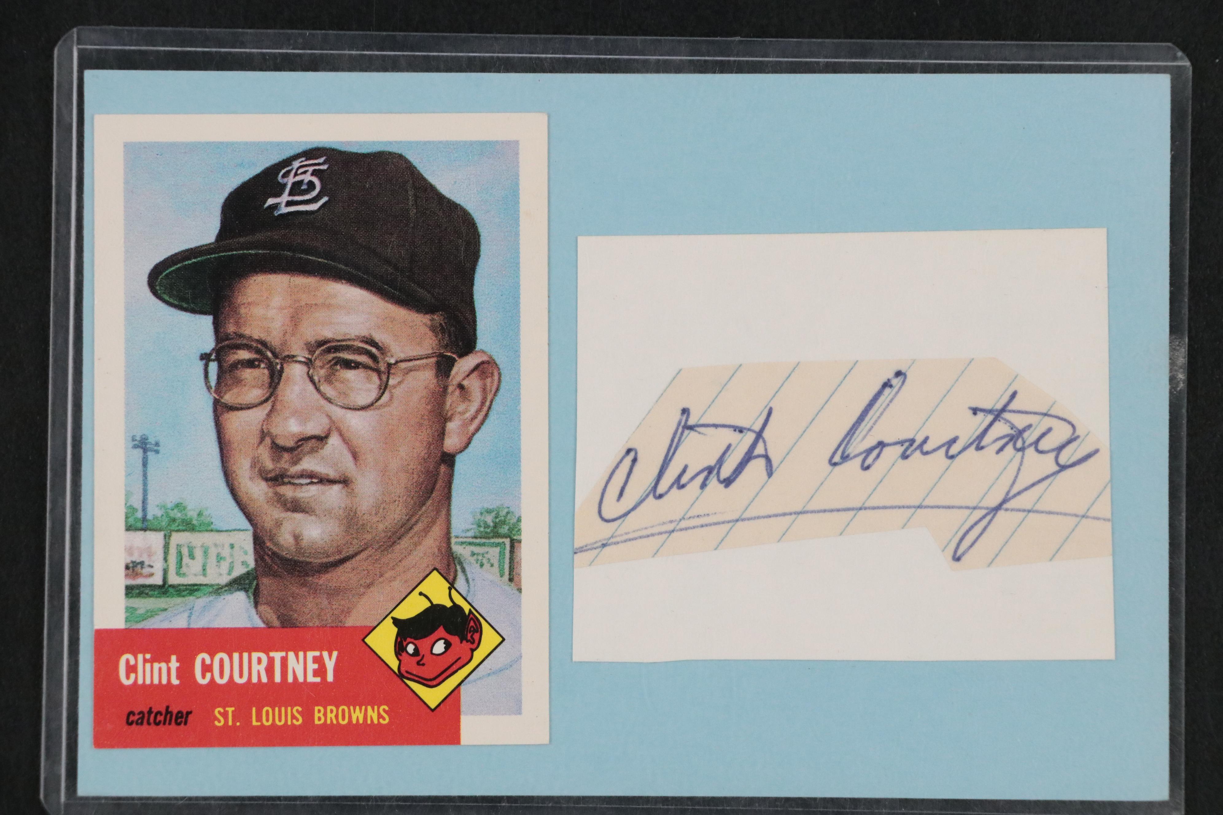 Nippy Jones, Hoot Evers, and Clint Courtney Cut Signatures | EBTH