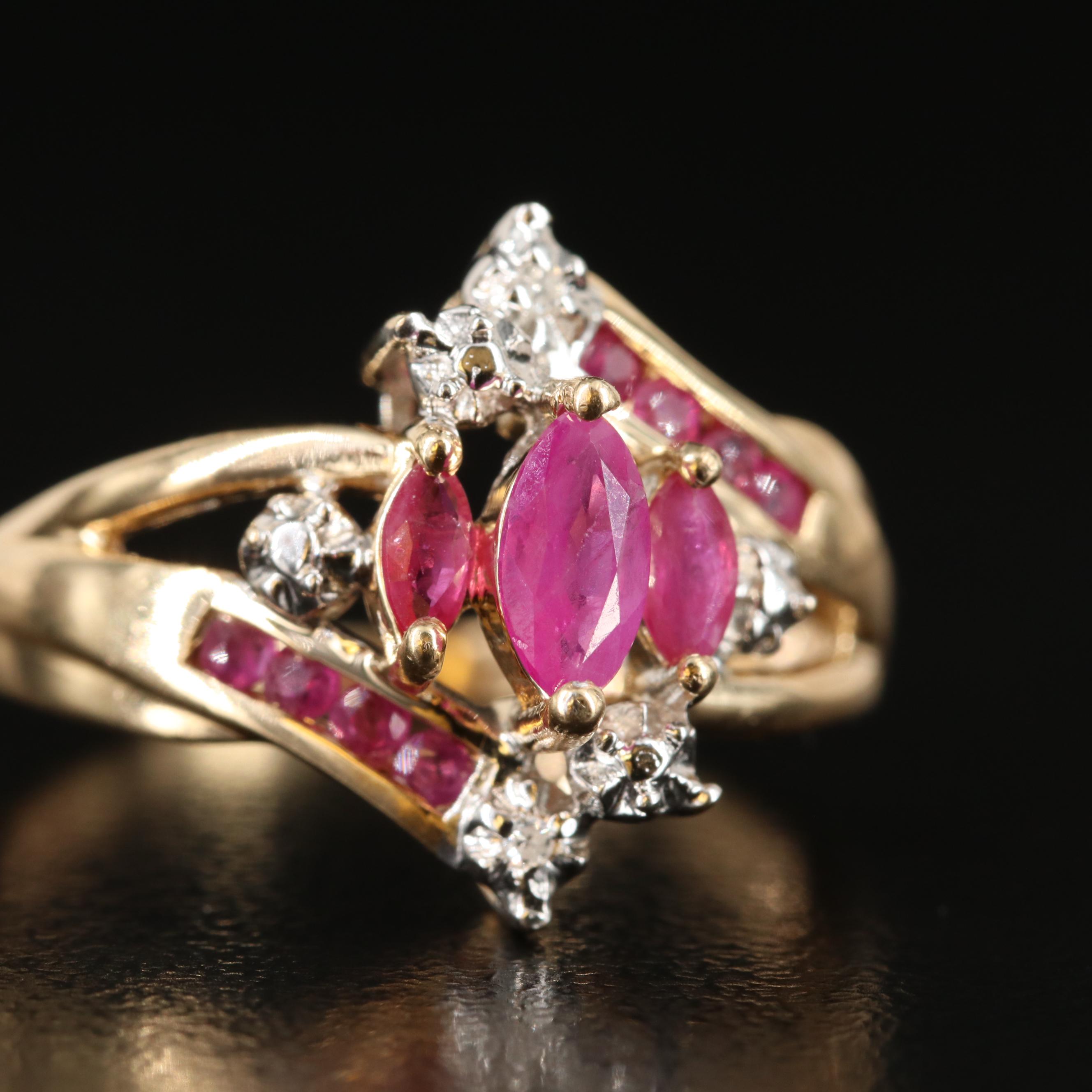 10K Ruby and Diamond Ring | EBTH