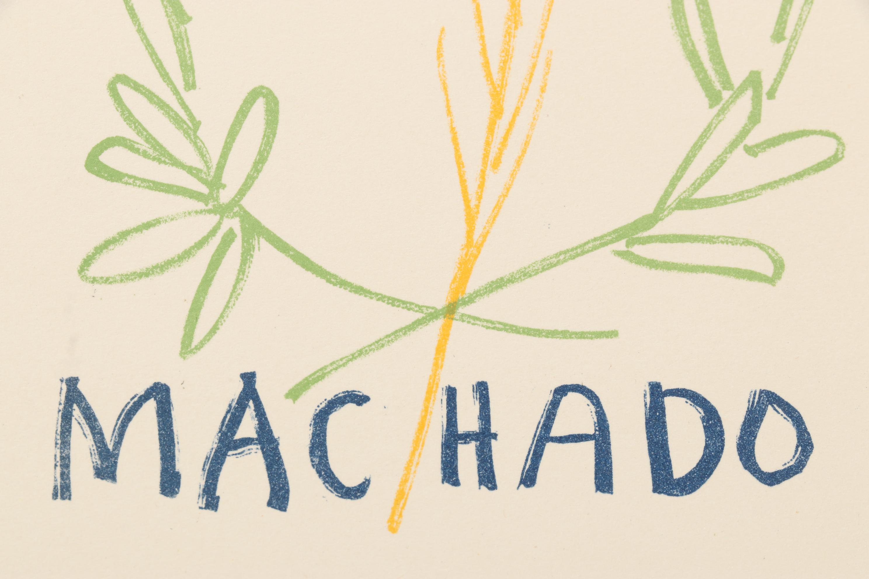 Pablo Picasso Color Lithograph "Hommage A Memoire of Antonio Machado ...