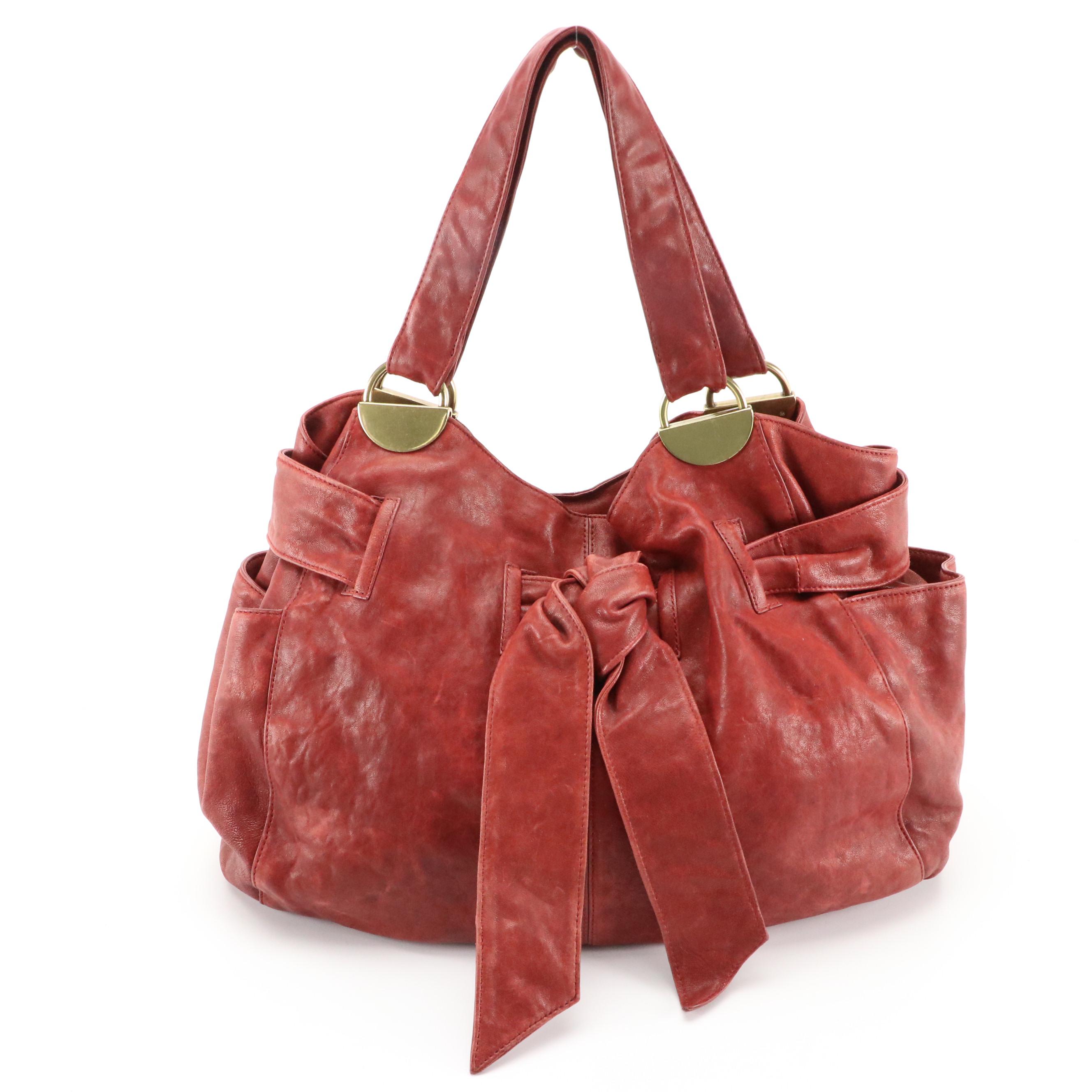 Kooba Red and Indigo Leather Handbag Duo | EBTH