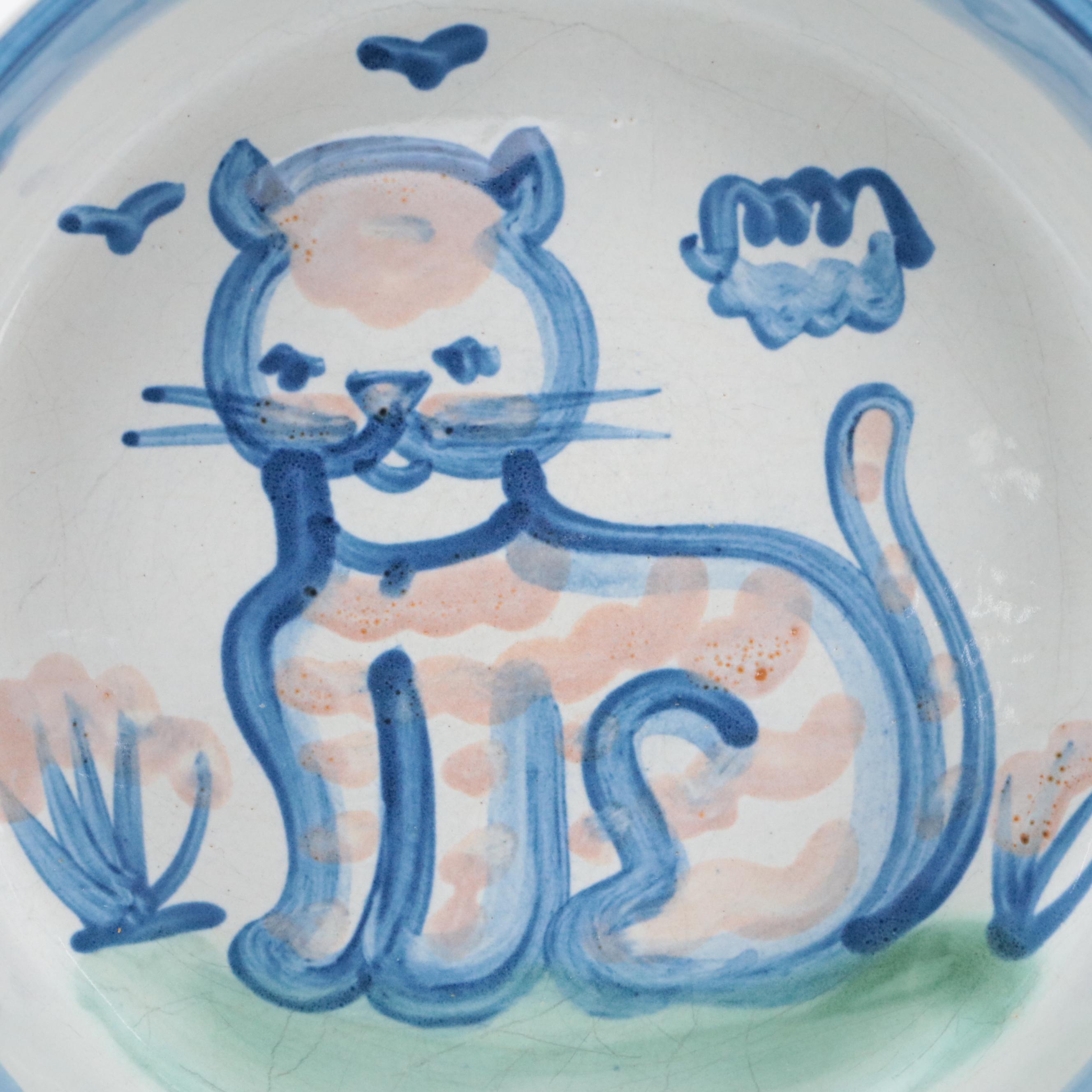 M.A. Hadley Studio Art Pottery "Country Scene" Stoneware Casserole ...