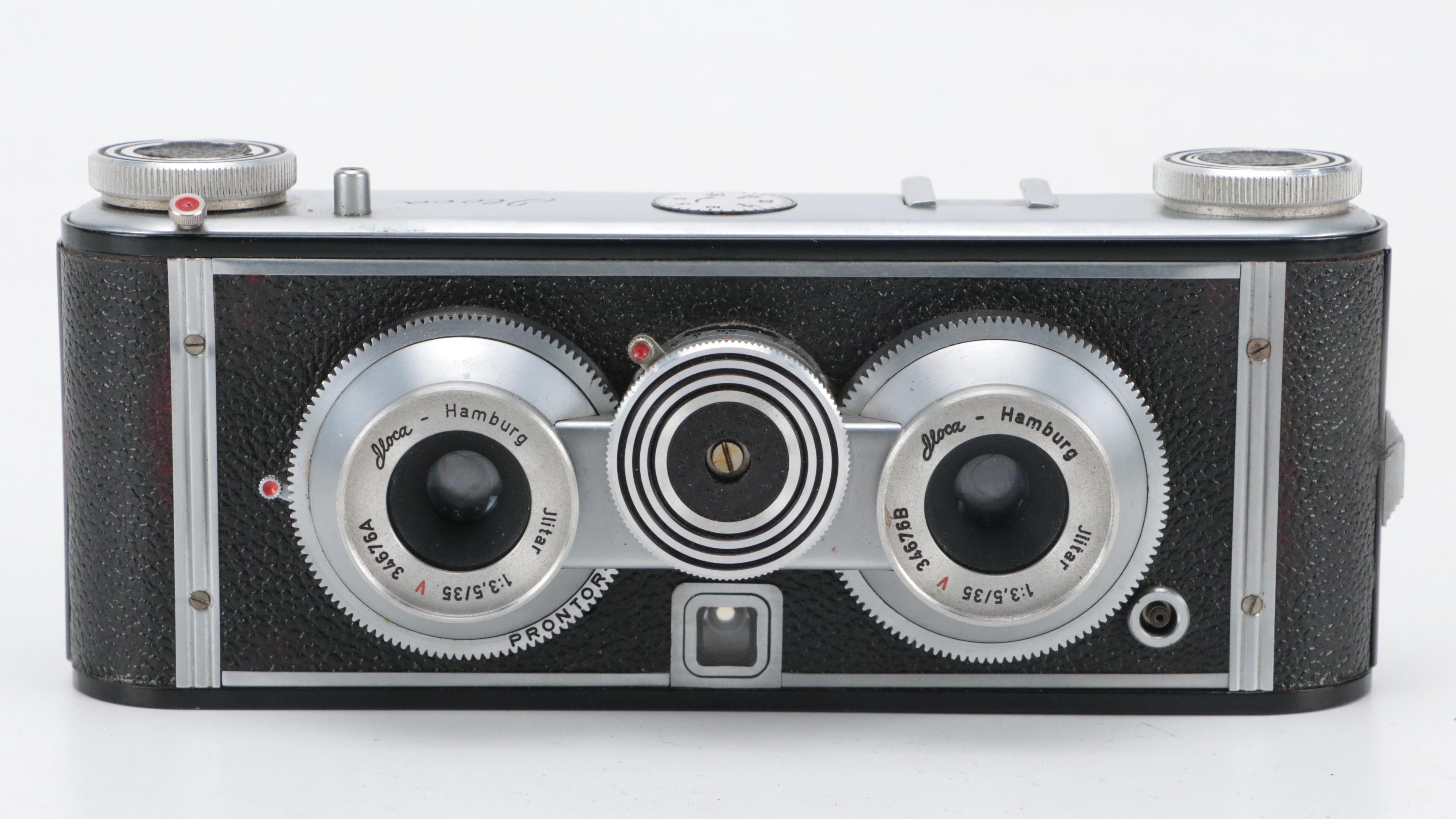 Iloca Stereo II 35mm Camera, Minox 35 with Other Cameras and ...