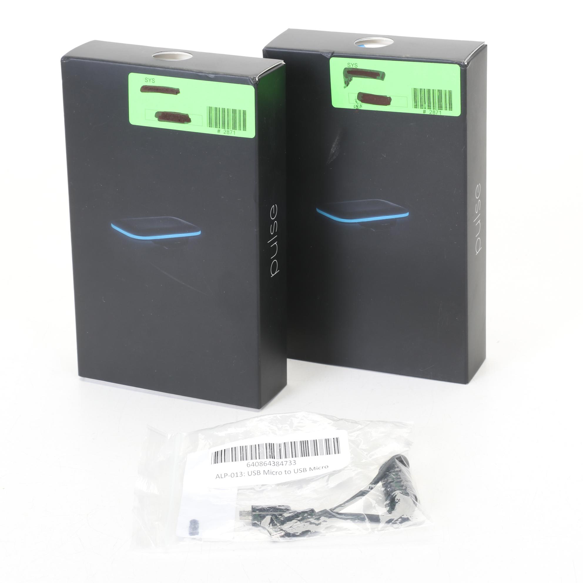 Two Alpine Labs Pulse Wireless Bluetooth Camera Remotes with USB Cable ...