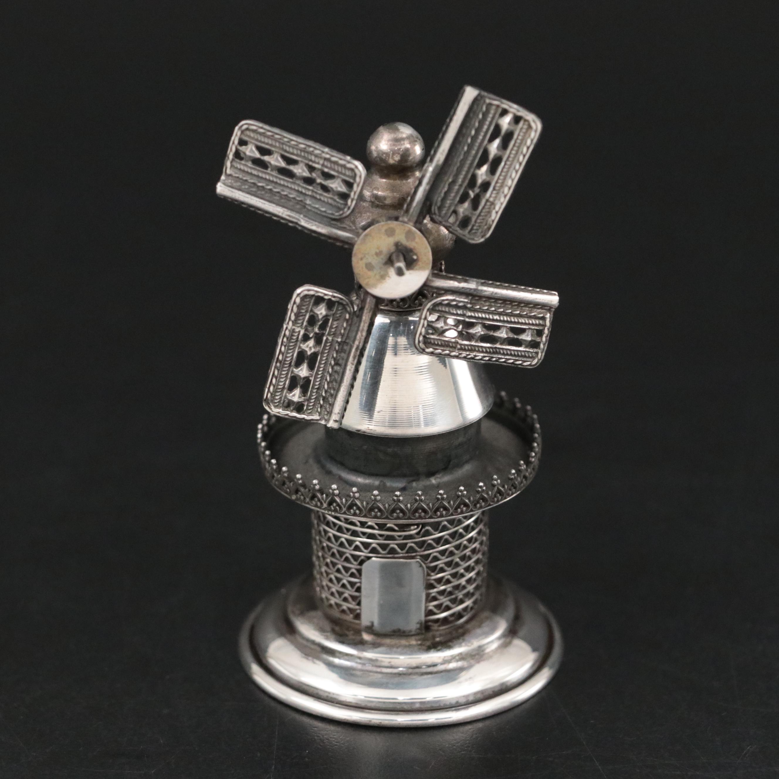 Miniature Sterling Silver Windmill | EBTH