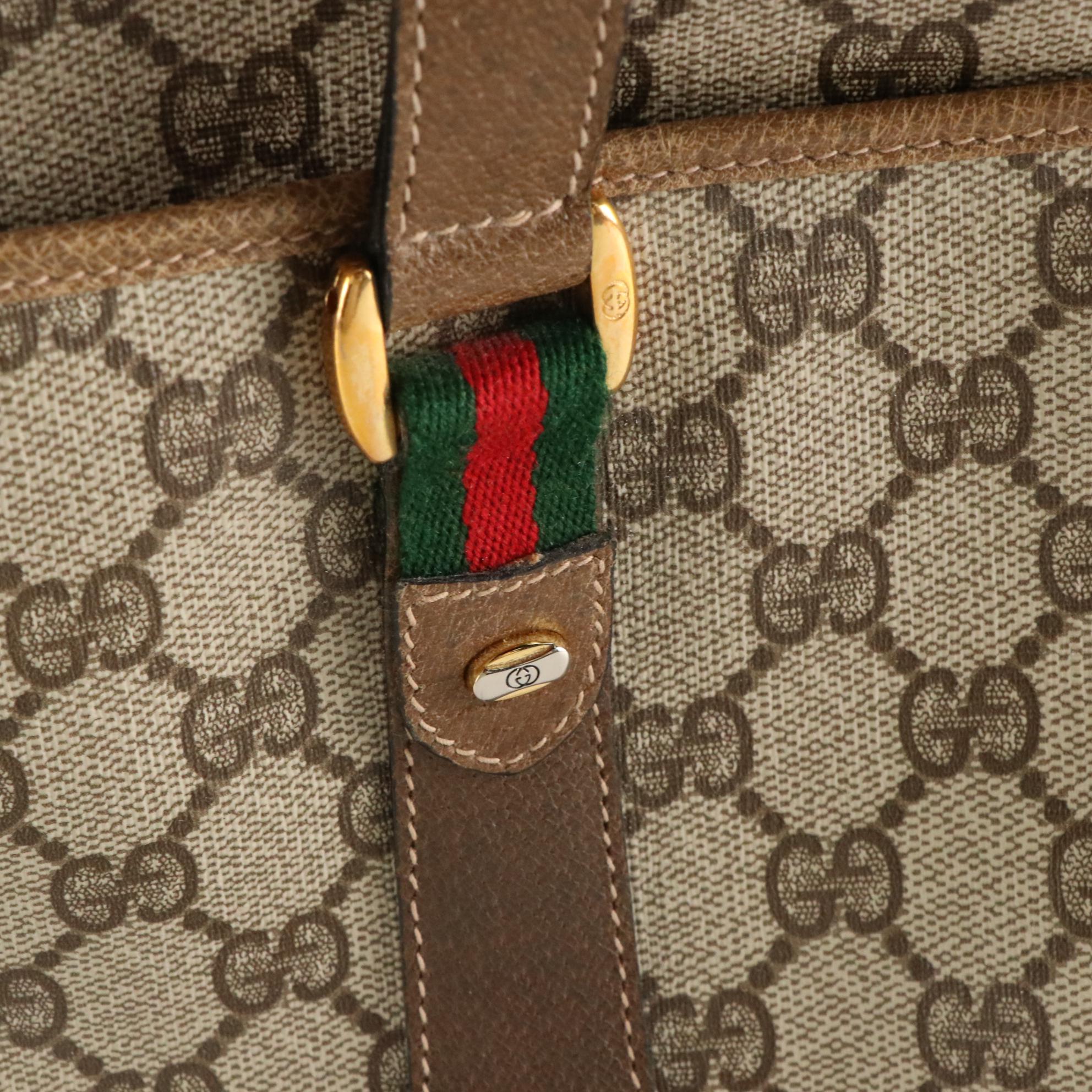 Gucci Accessory Collection Shoulder Tote in GG Supreme Canvas, 1980s | EBTH