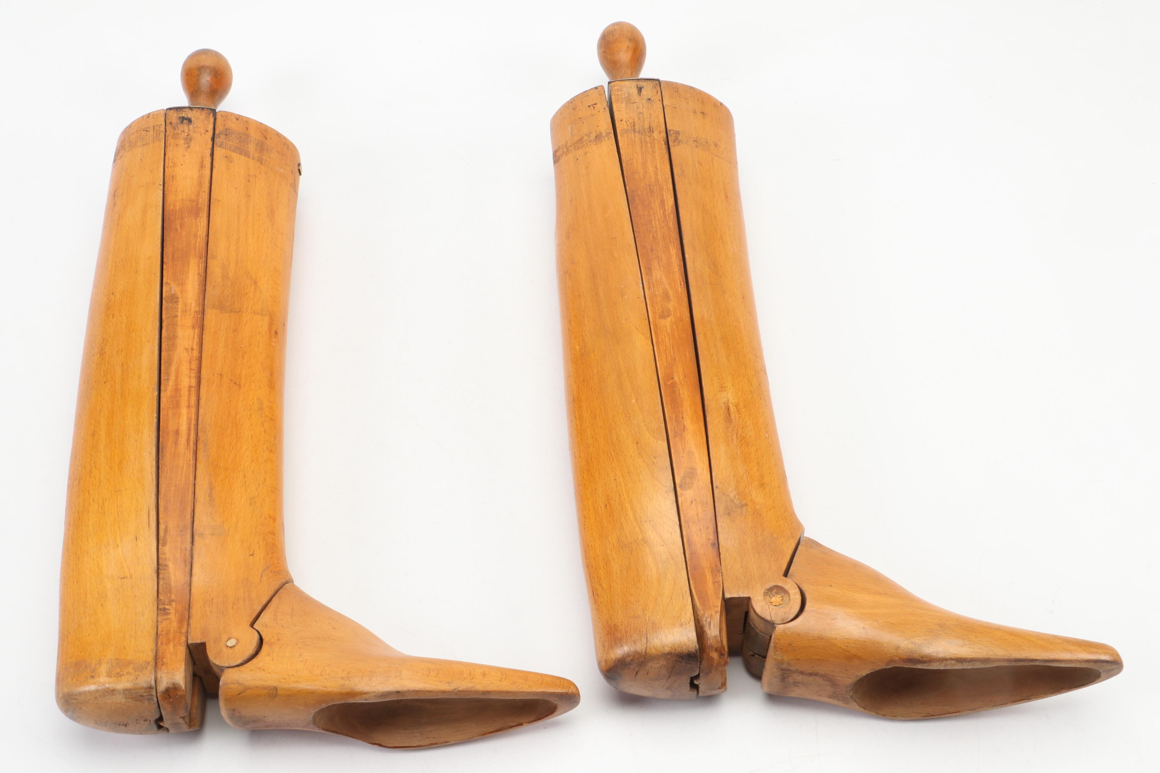 Peal & Co. Matiers "Lady Digby" Wooden Boot Stretchers, Early to Mid ...