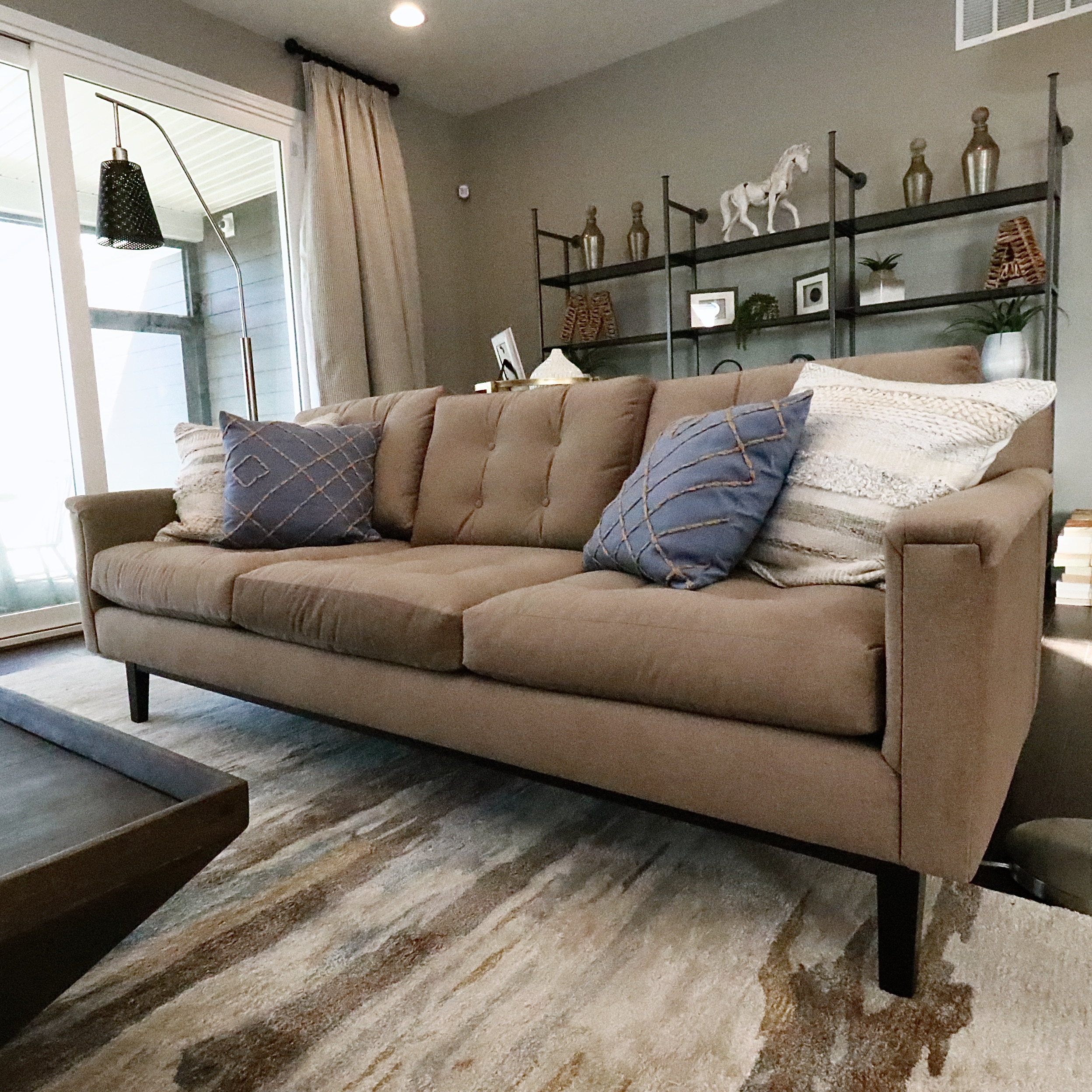 Rowe Furniture "Ethan" MCM Style Tufted Three-Seat Sofa | Everything ...