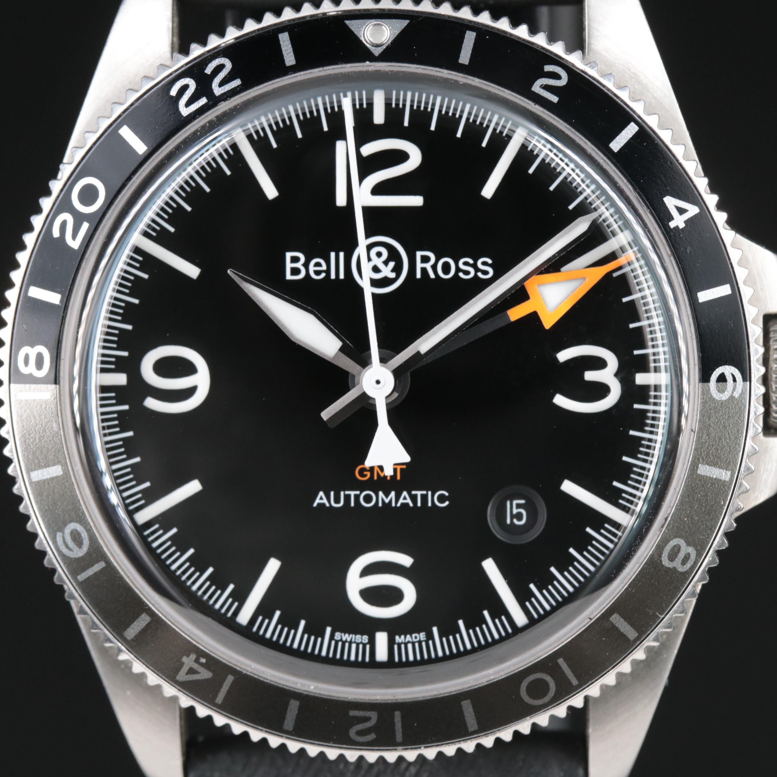 Bell & Ross Vintage BRV2 93 GMT Black 41MM Automatic Wristwatch ...