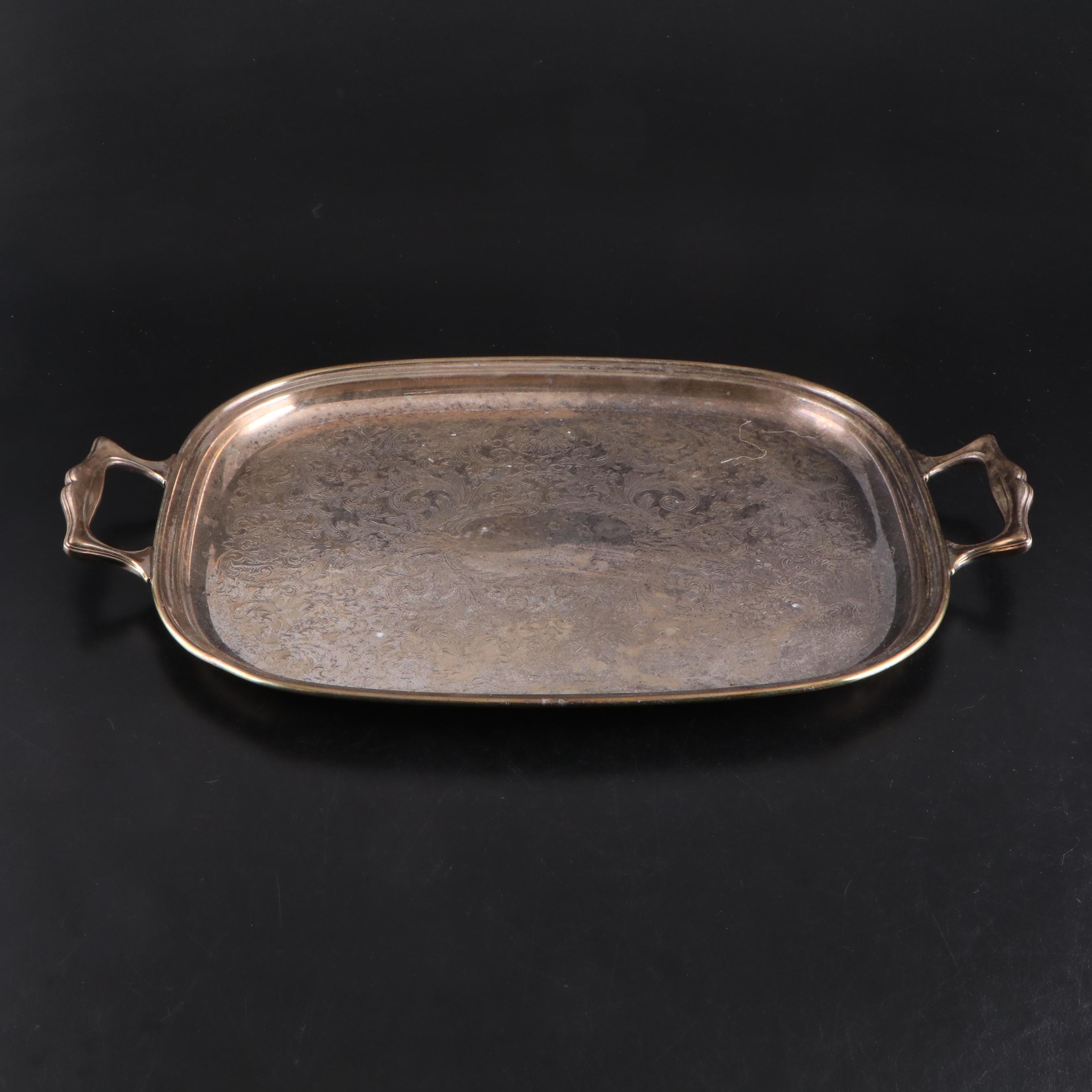 Homan Mfg. Co. Silver Plate Creamer and Sugar, Lehman Brothers Teapot ...