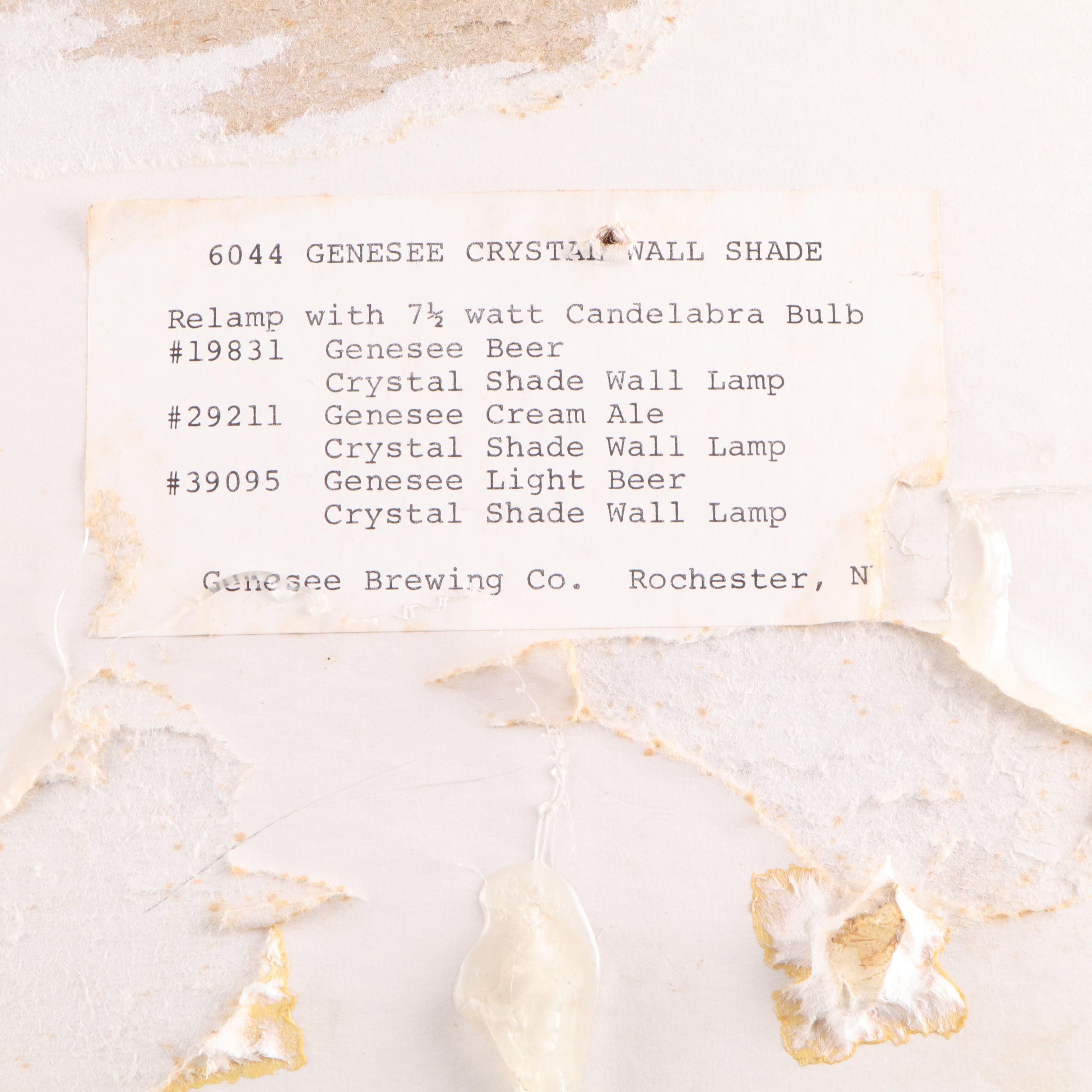 Genesee Beer Illuminated Plastic Beer Sign | EBTH