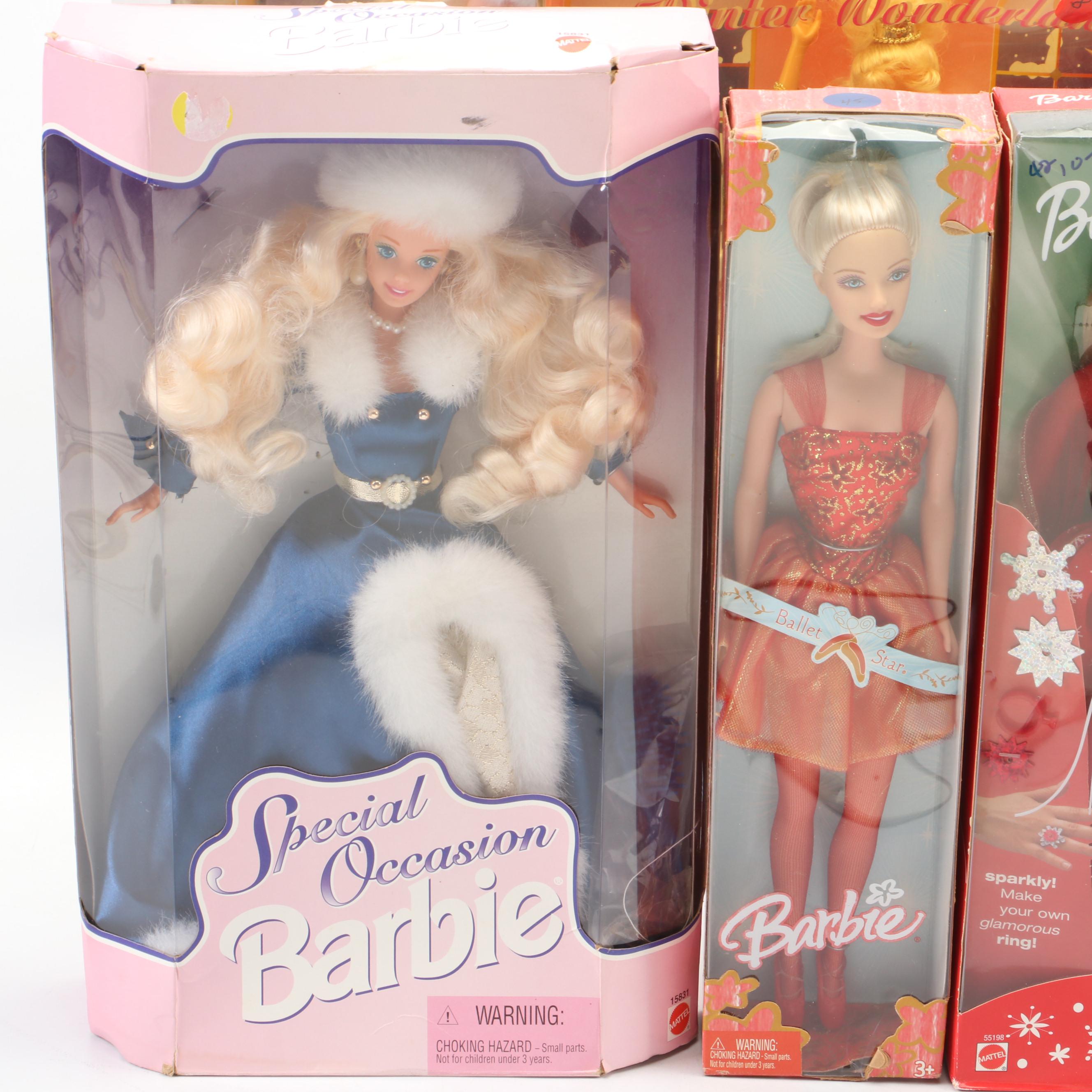 Mattel Special Edition "Happy Holidays Barbie" with More Barbie, Kid ...