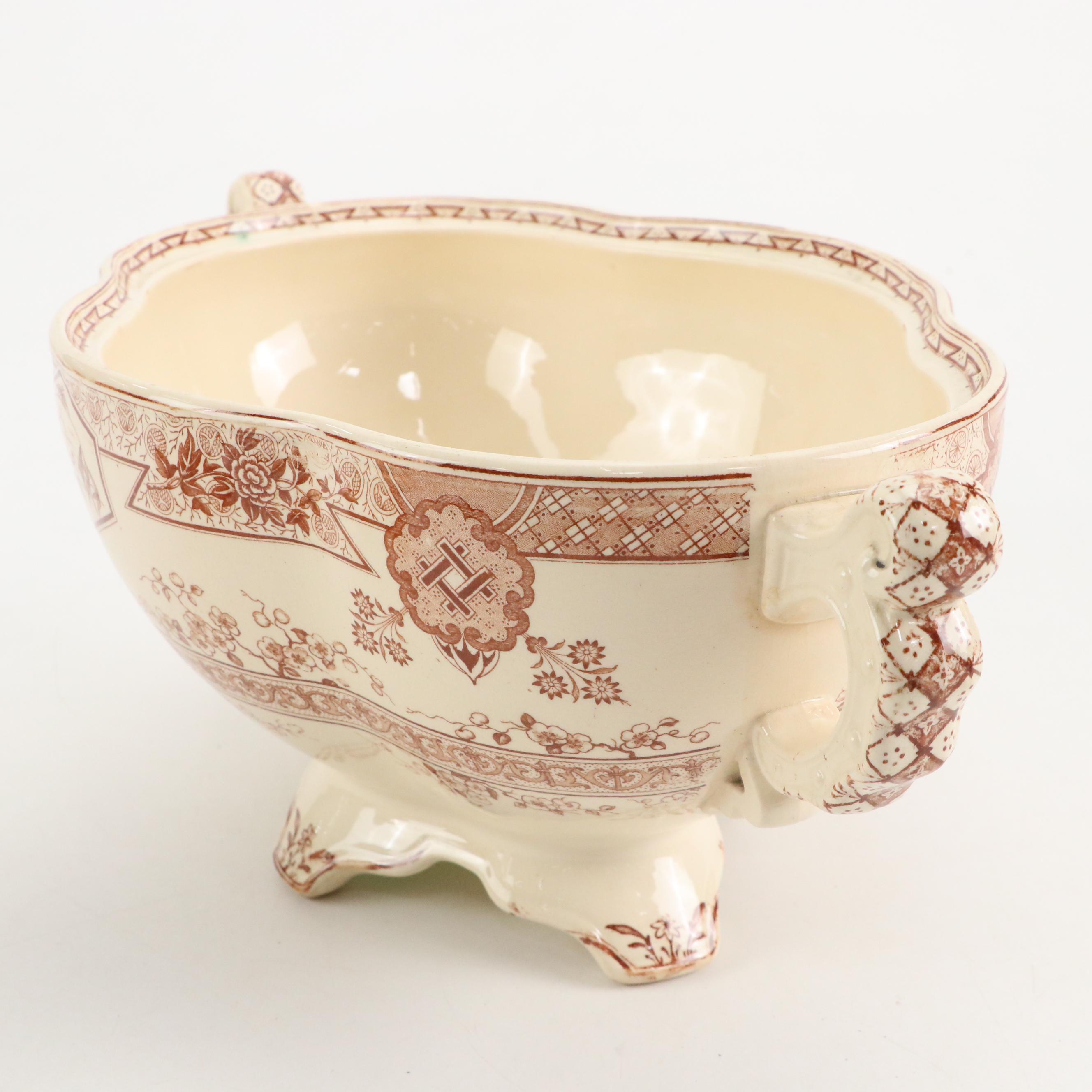 Thomas Furnival Earthenware Transfer Decorated Jar and More | EBTH