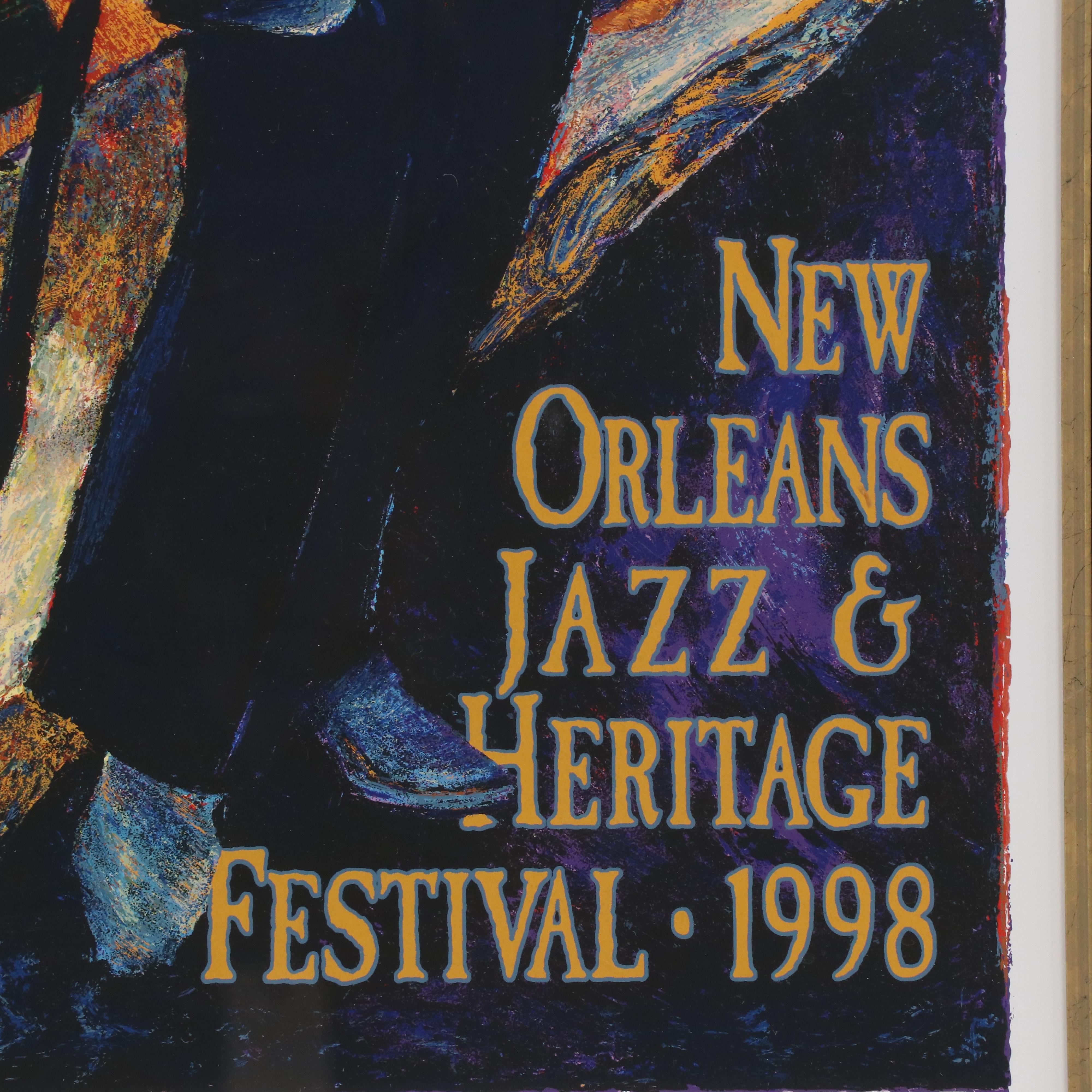 James Michalopoulos Serigraph Poster for New Orleans Jazz & Heritage ...