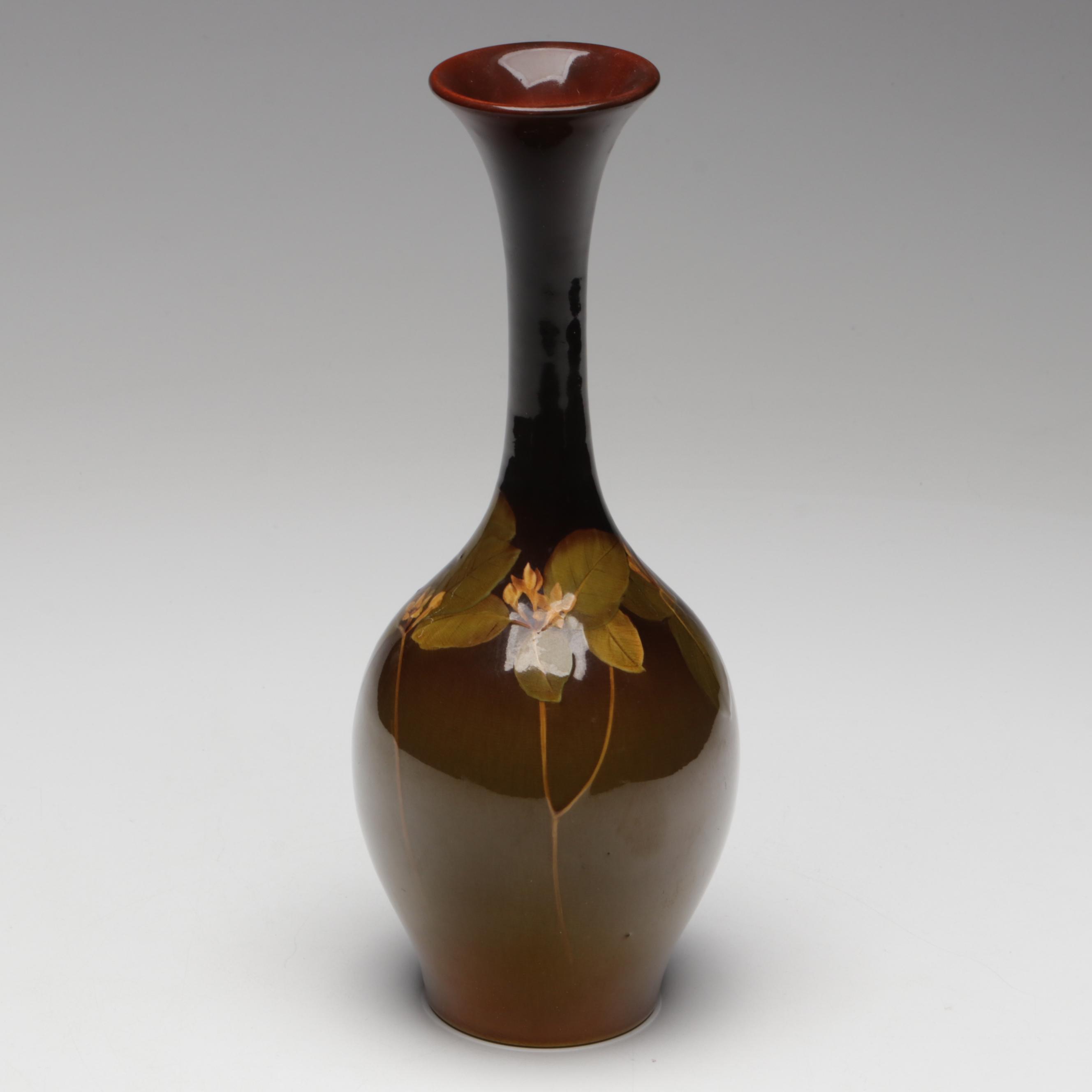 Mary Madeline Nourse for Rookwood Art Pottery Hand-Painted Floral Vase ...