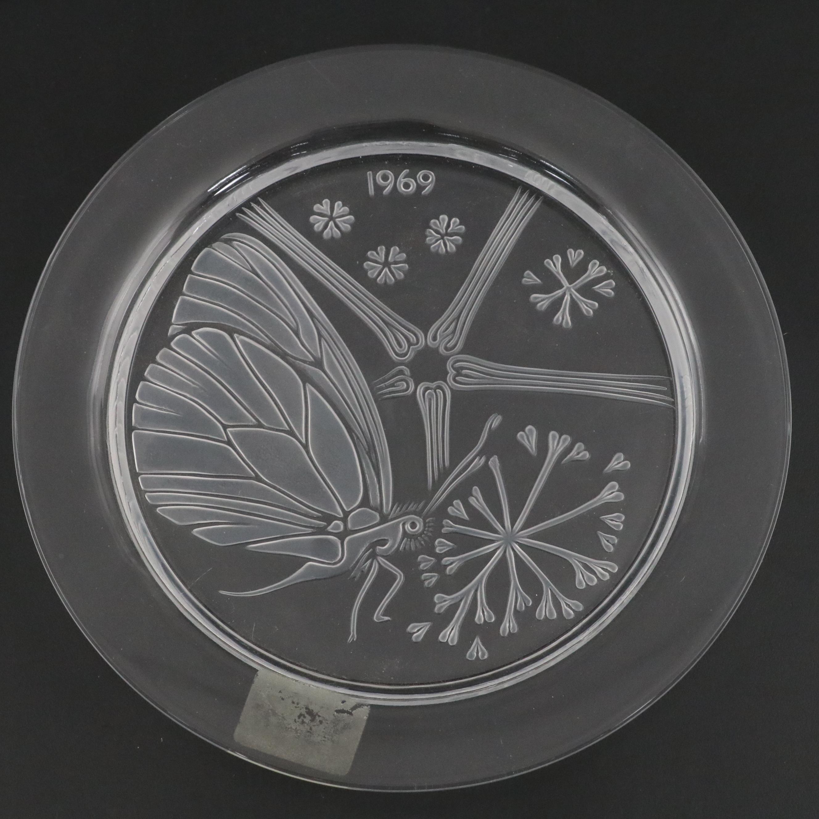 Lalique Crystal Annual Plates Including "Papillon (Butterfly)" | EBTH