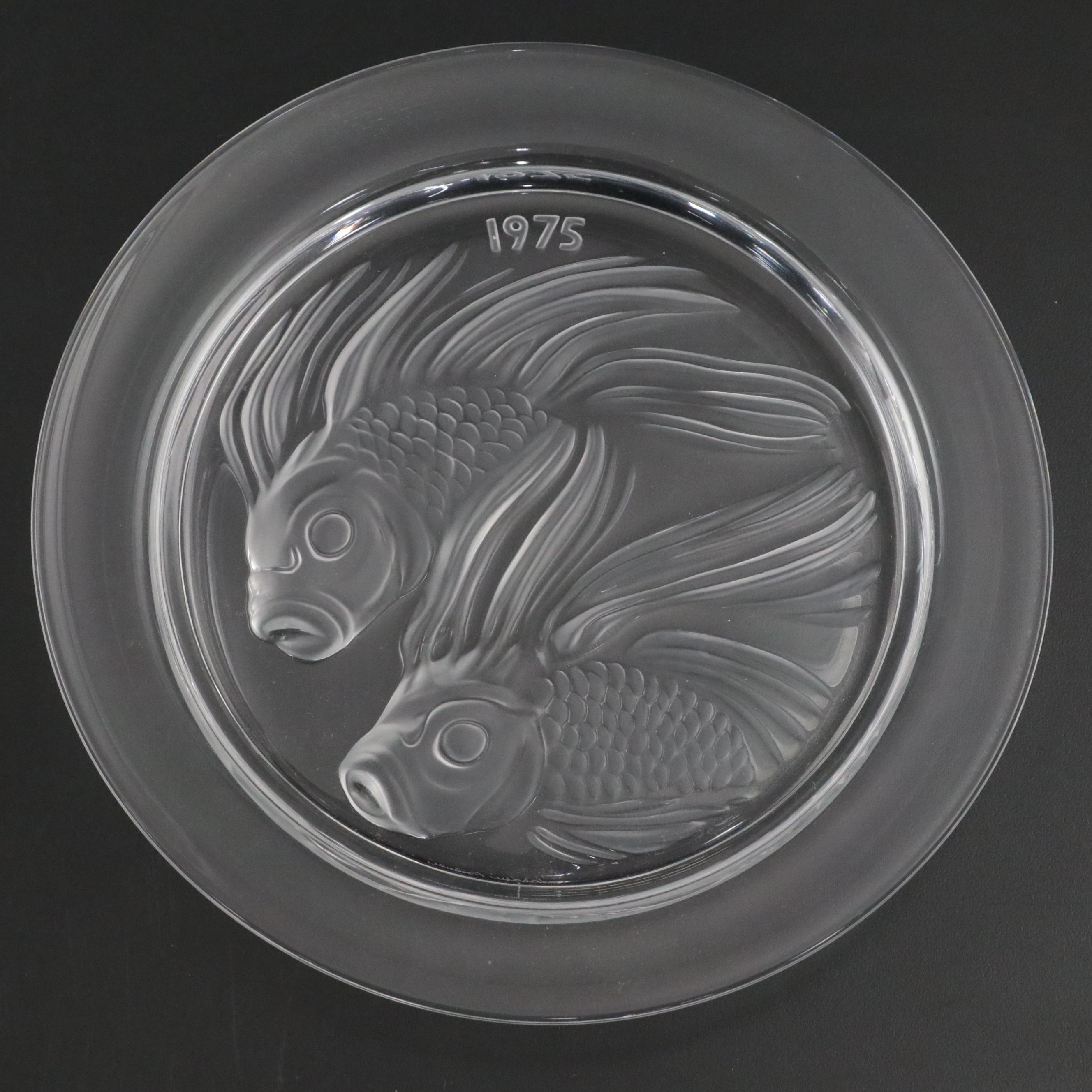 Lalique Crystal Annual Plates Including "Papillon (Butterfly)" | EBTH