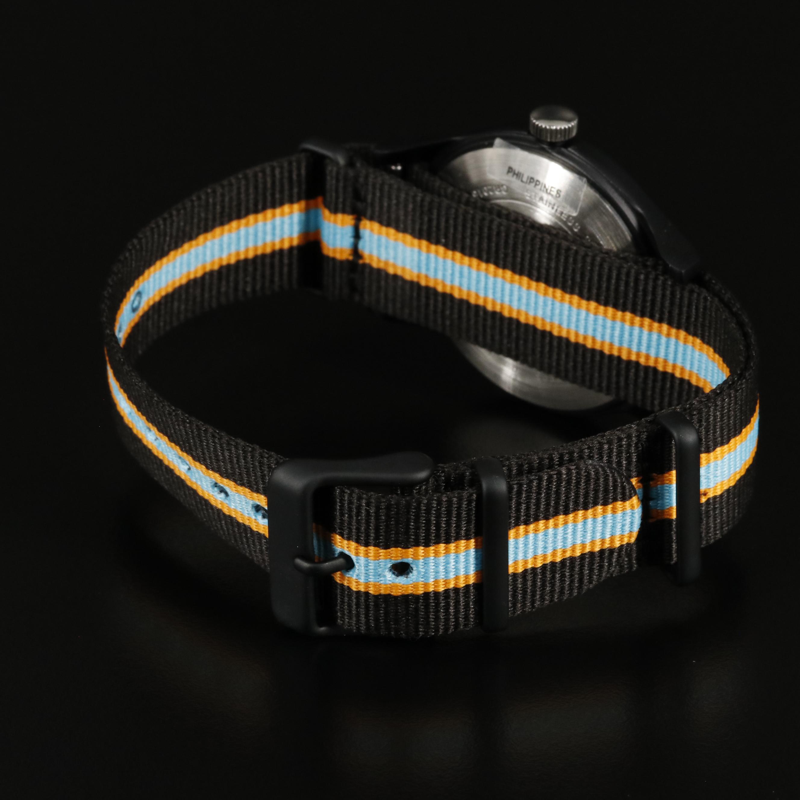 Timex MK1 California Aluminum Quartz Watch with Blue Dial and Fabric ...