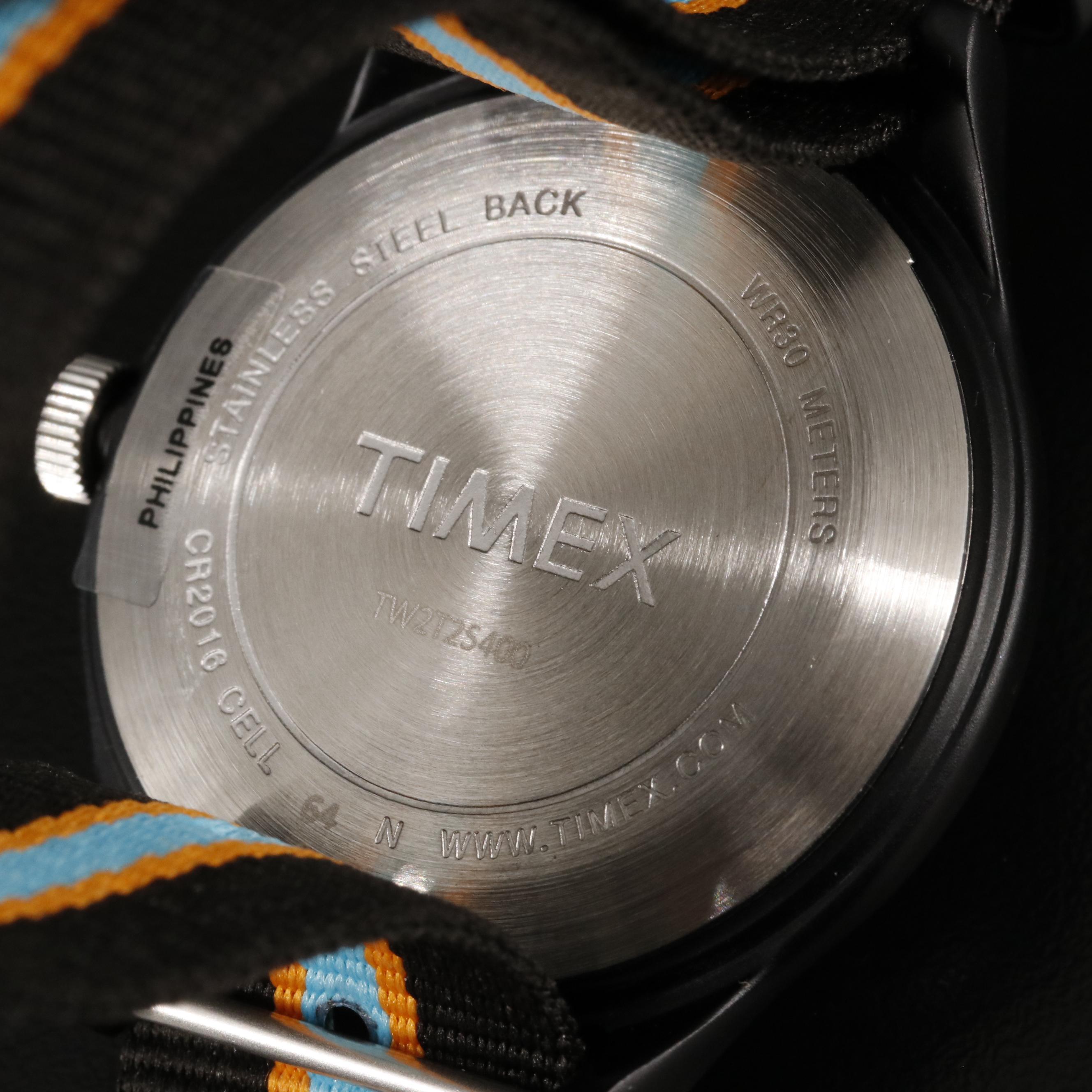 Timex MK1 California Aluminum Quartz Watch with Blue Dial and Fabric ...