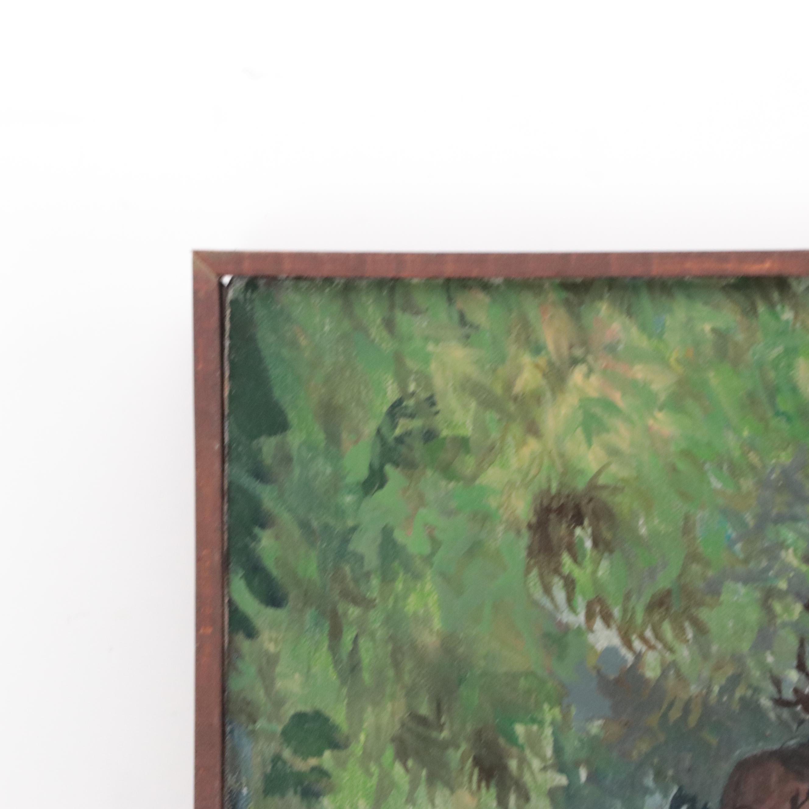 Mylo Quam Allegorical Oil Painting of Stylized Figures | EBTH