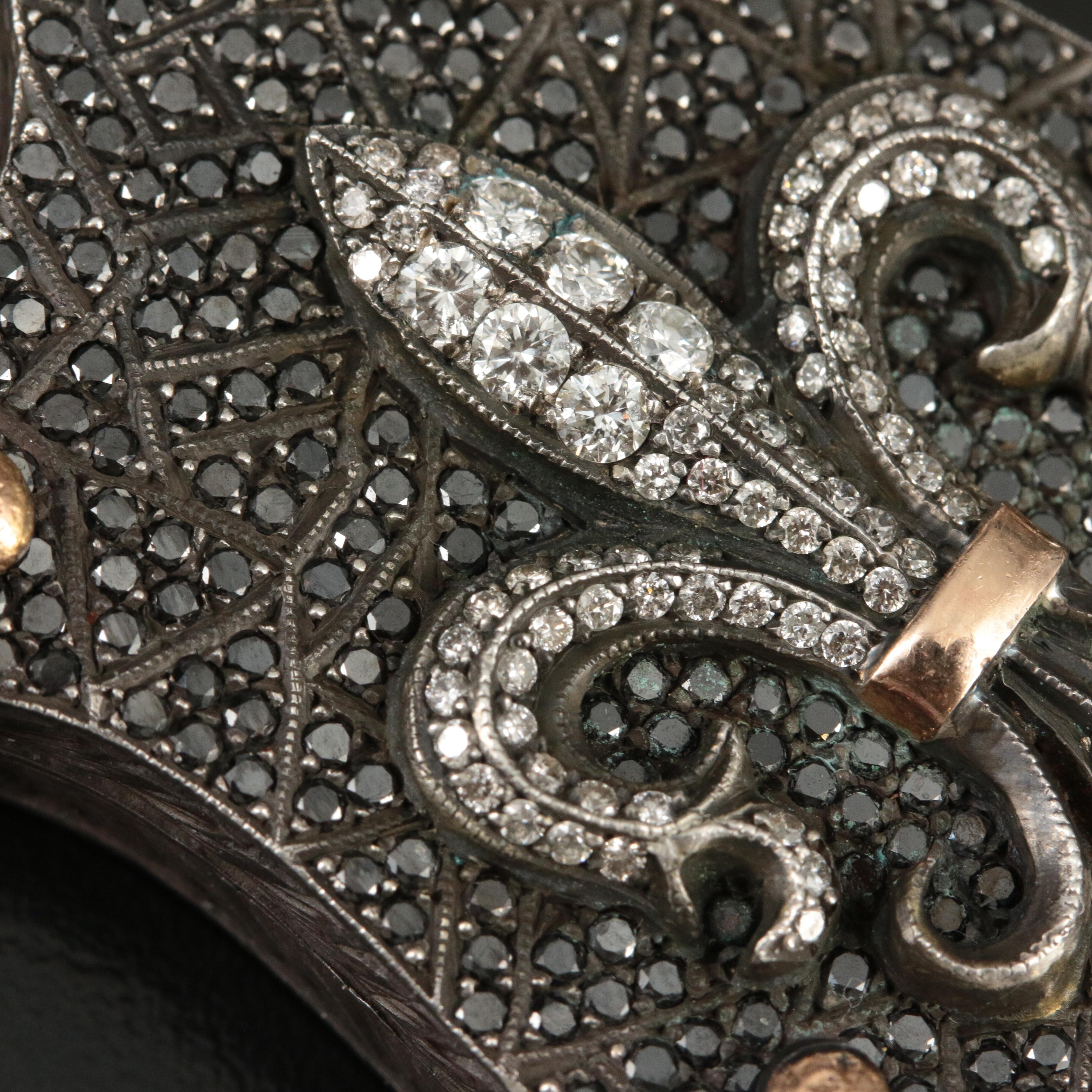 Sterling 3.50 CTW Diamond Necklace with (Origin Undetermined) Fancy ...