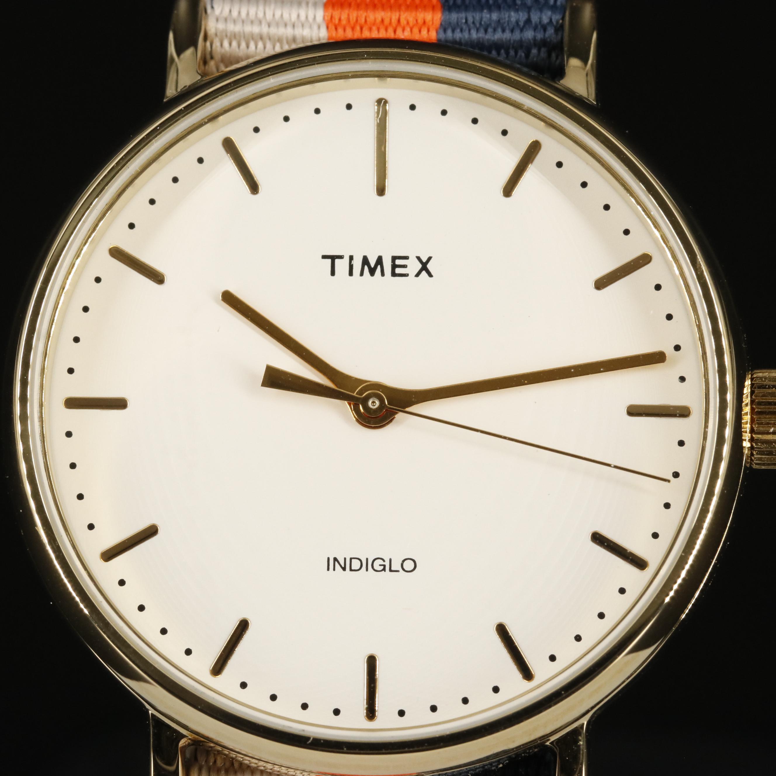 Timex Fairfield 37 mm Gold-Tone Quartz Wristwatch | EBTH