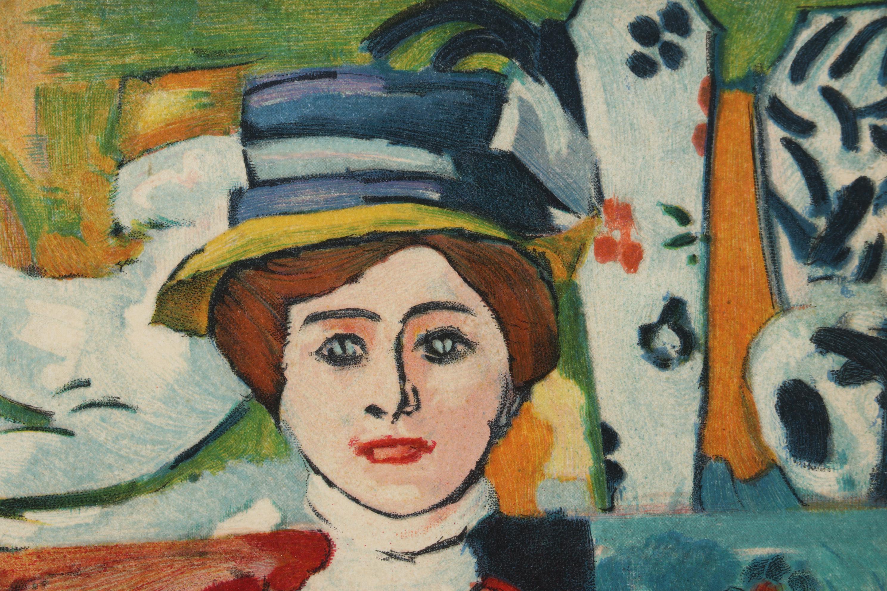 Henri Matisse Color Lithograph "The Girl With Green Eyes" From ...