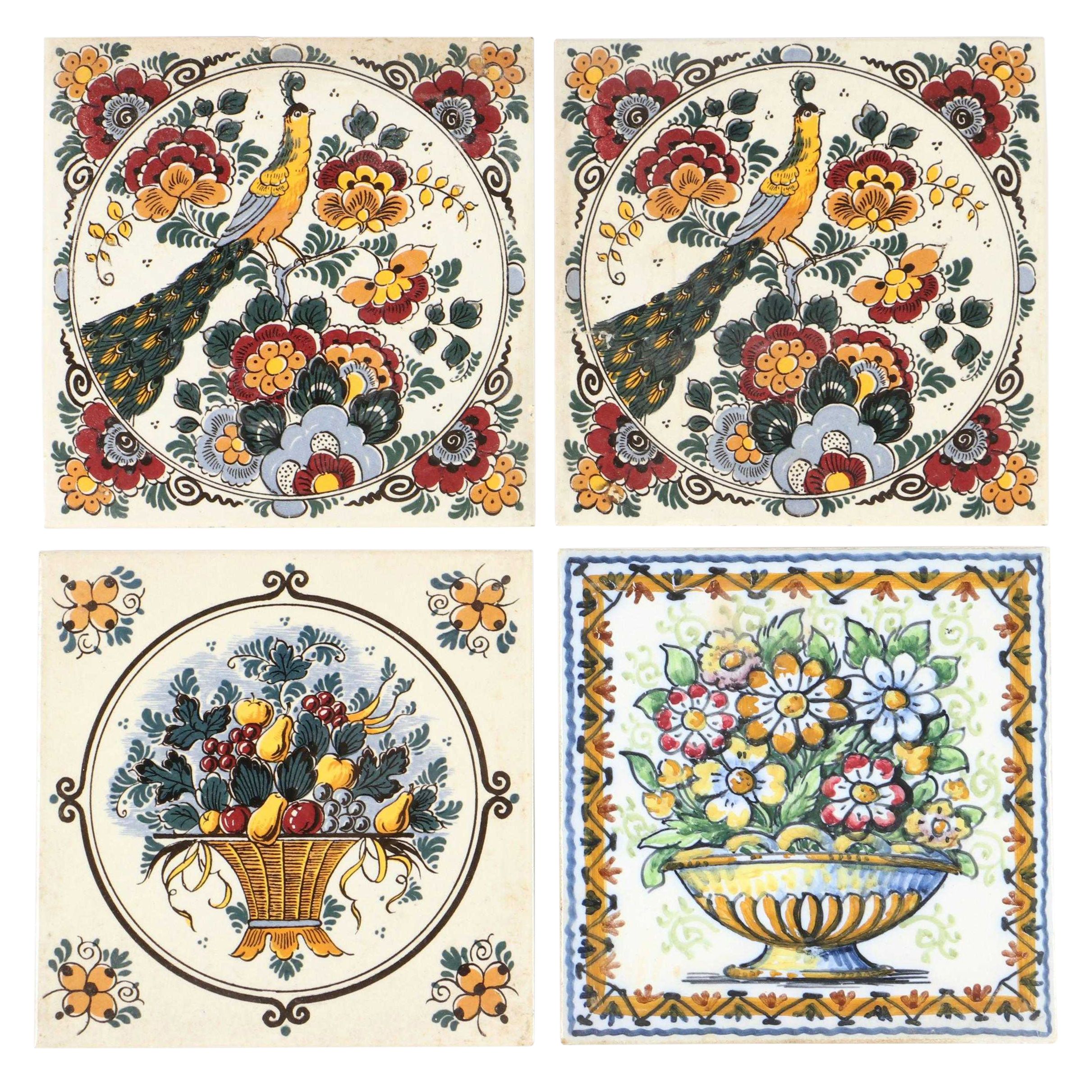 Dutch and Spanish Hand-Painted Faïence Tiles | EBTH