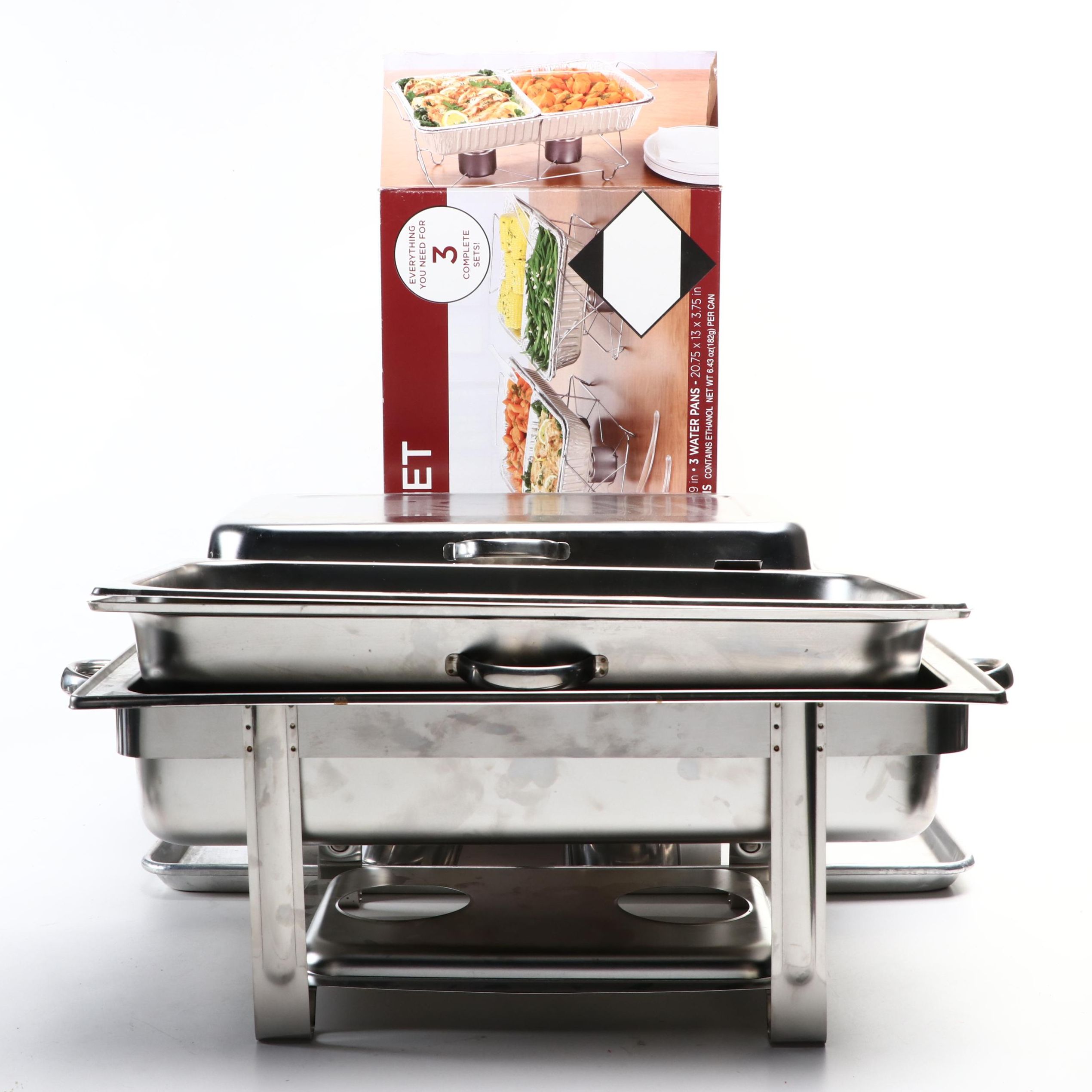 KingZak Metal Water Pans and Wire Racks with More Buffet Accessories | EBTH