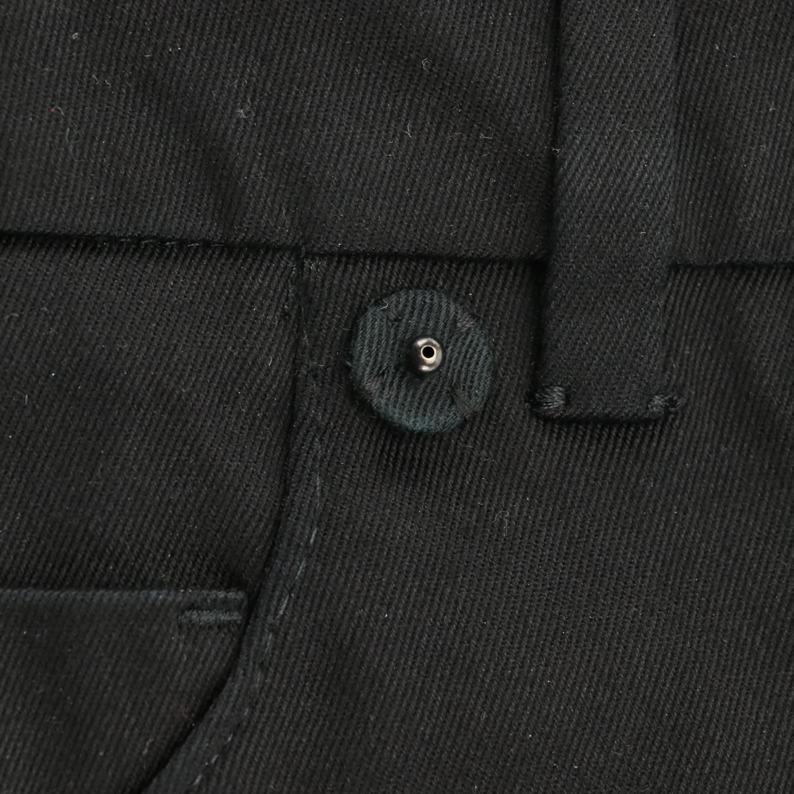 Prada Black Cropped Jeans with Cuffed Hem | EBTH