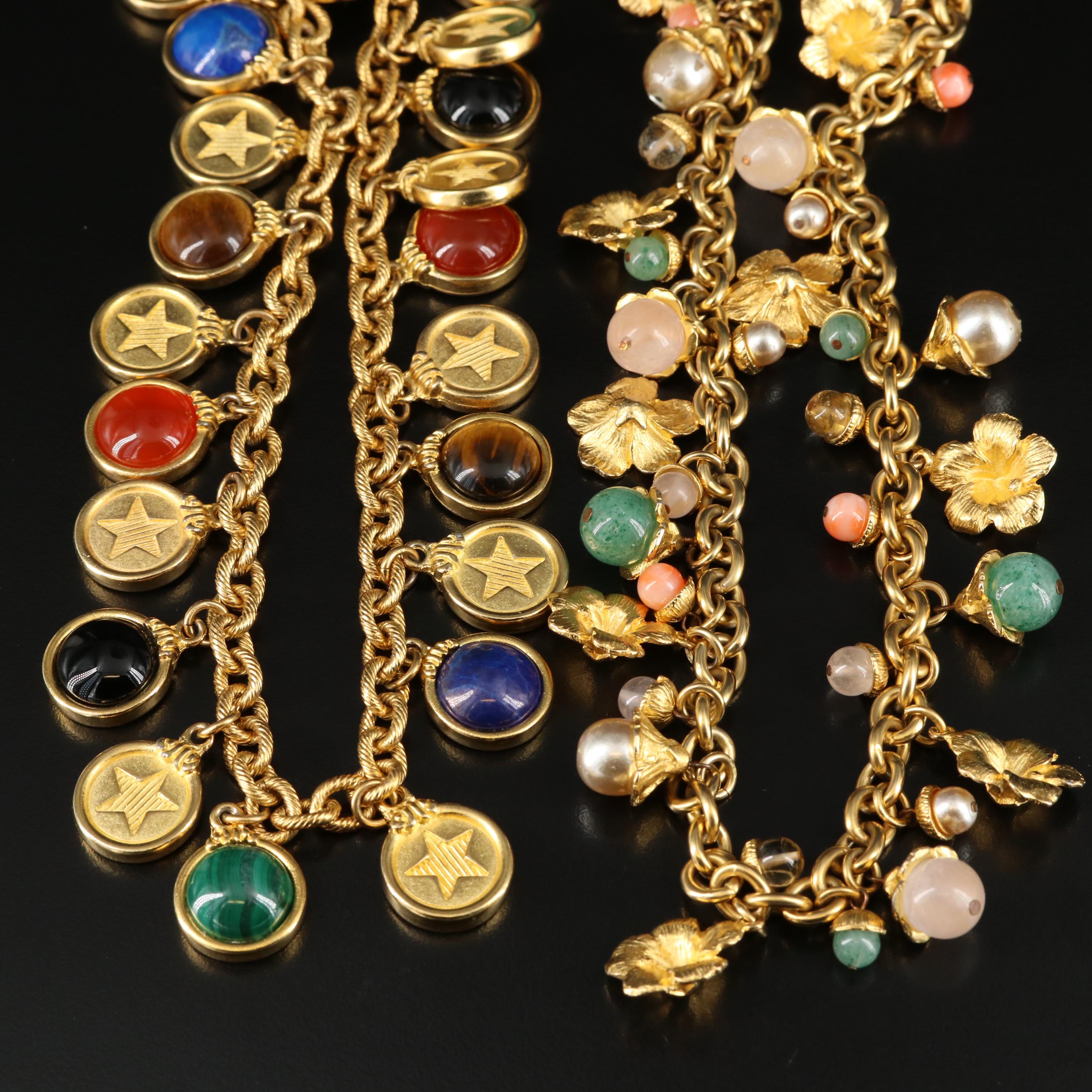 Mish NY Gemstone Flowers and Stars Necklaces | EBTH