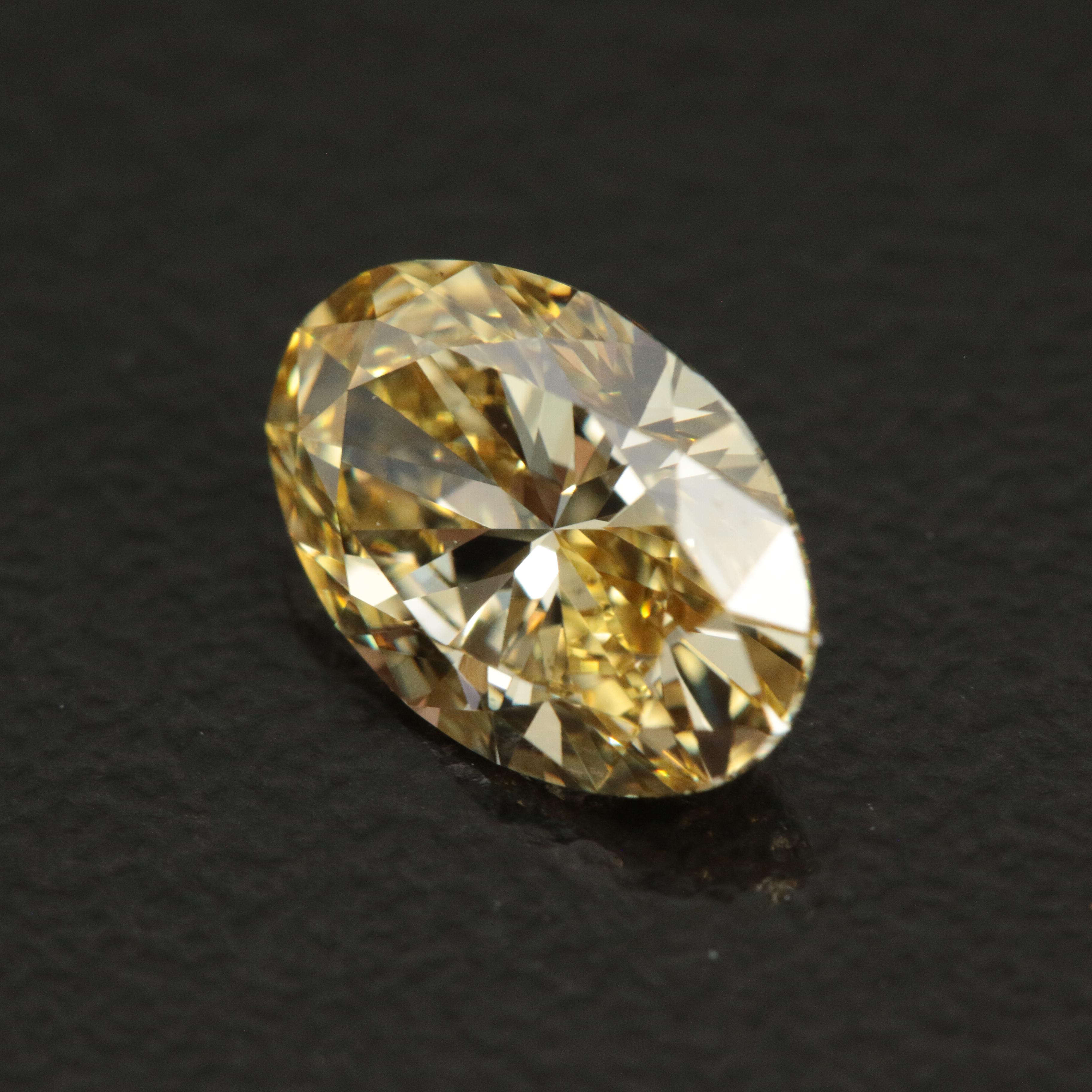 Loose 1.31 CT Lab Grown Fancy Deep Yellow Diamond | EBTH