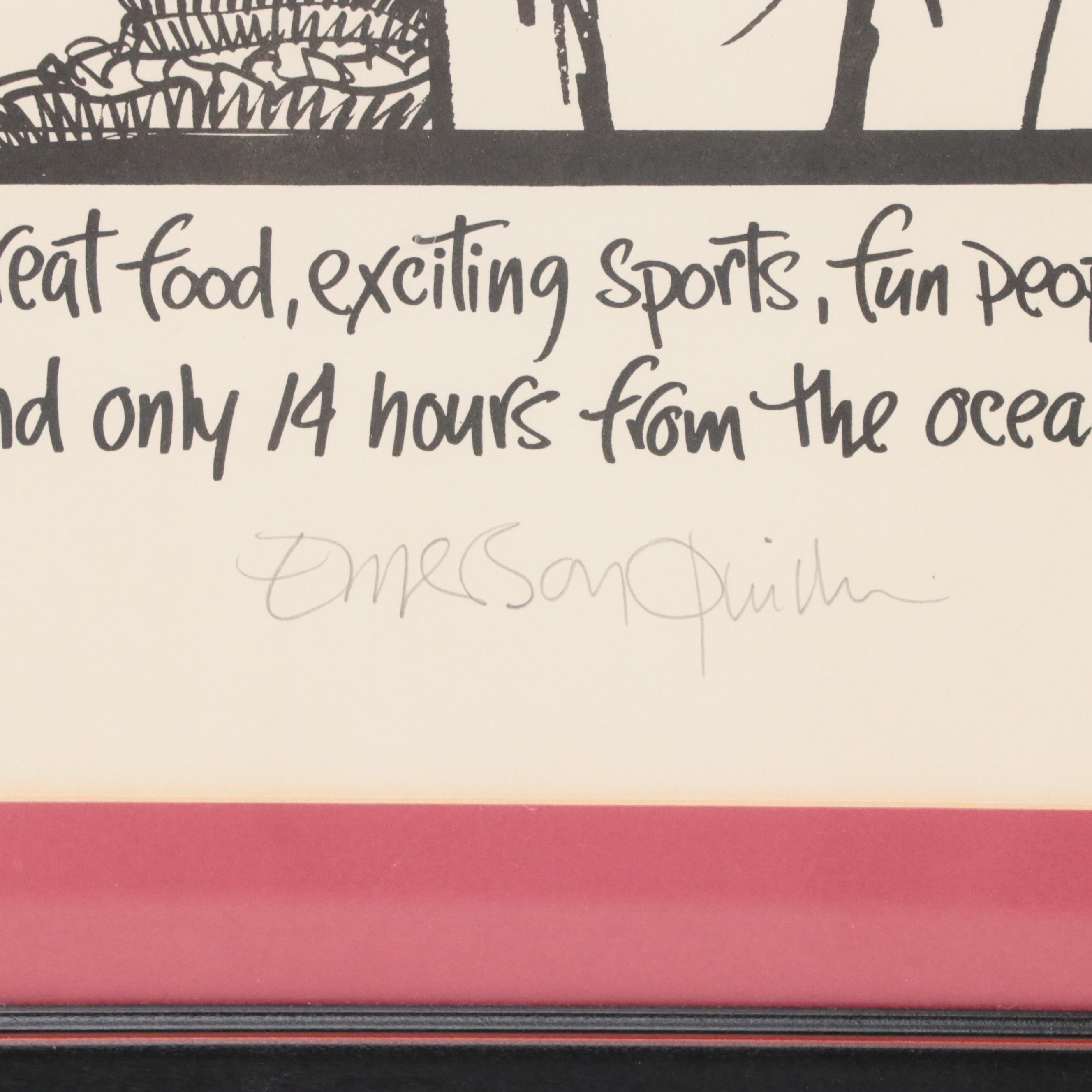 Emerson Quillin Lithograph "Listen Honey - I Just Love Cincinnati ...