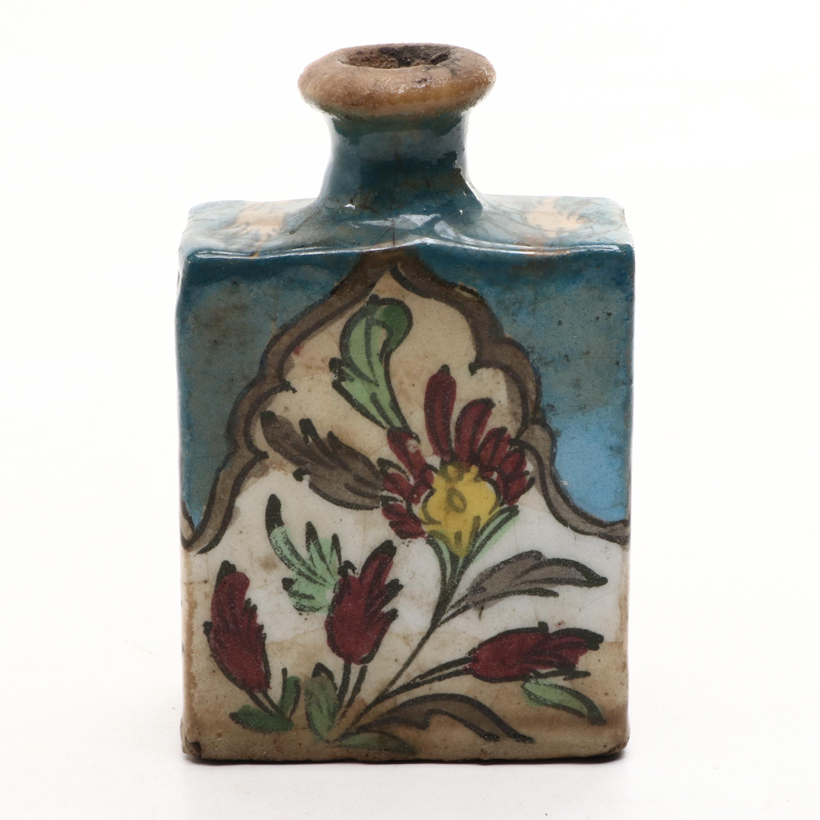Persian Qajar Pottery Tea Flask, Late 19th/Early 20th Century ...