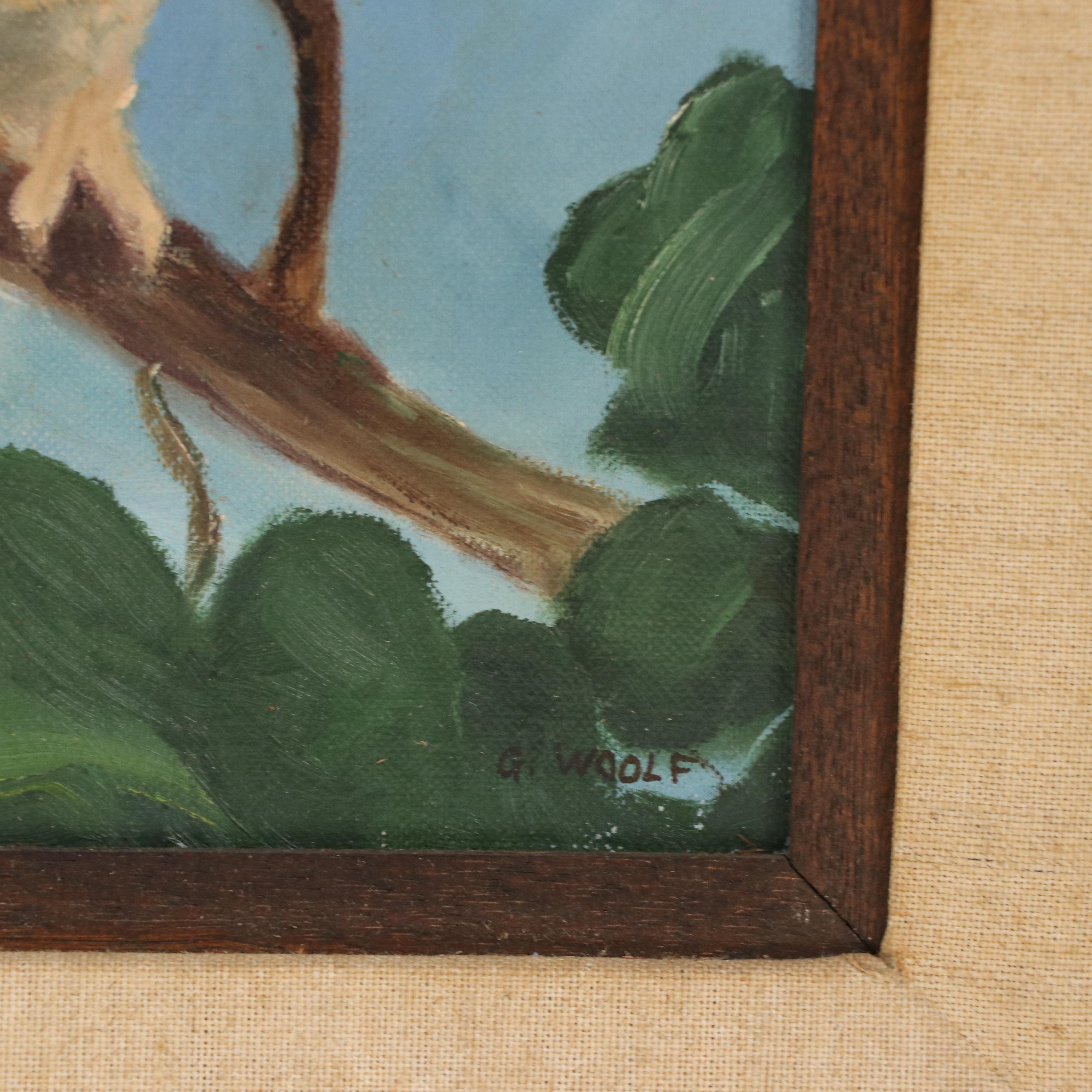 G. Woolf Oil Painting of Barn Owl | EBTH