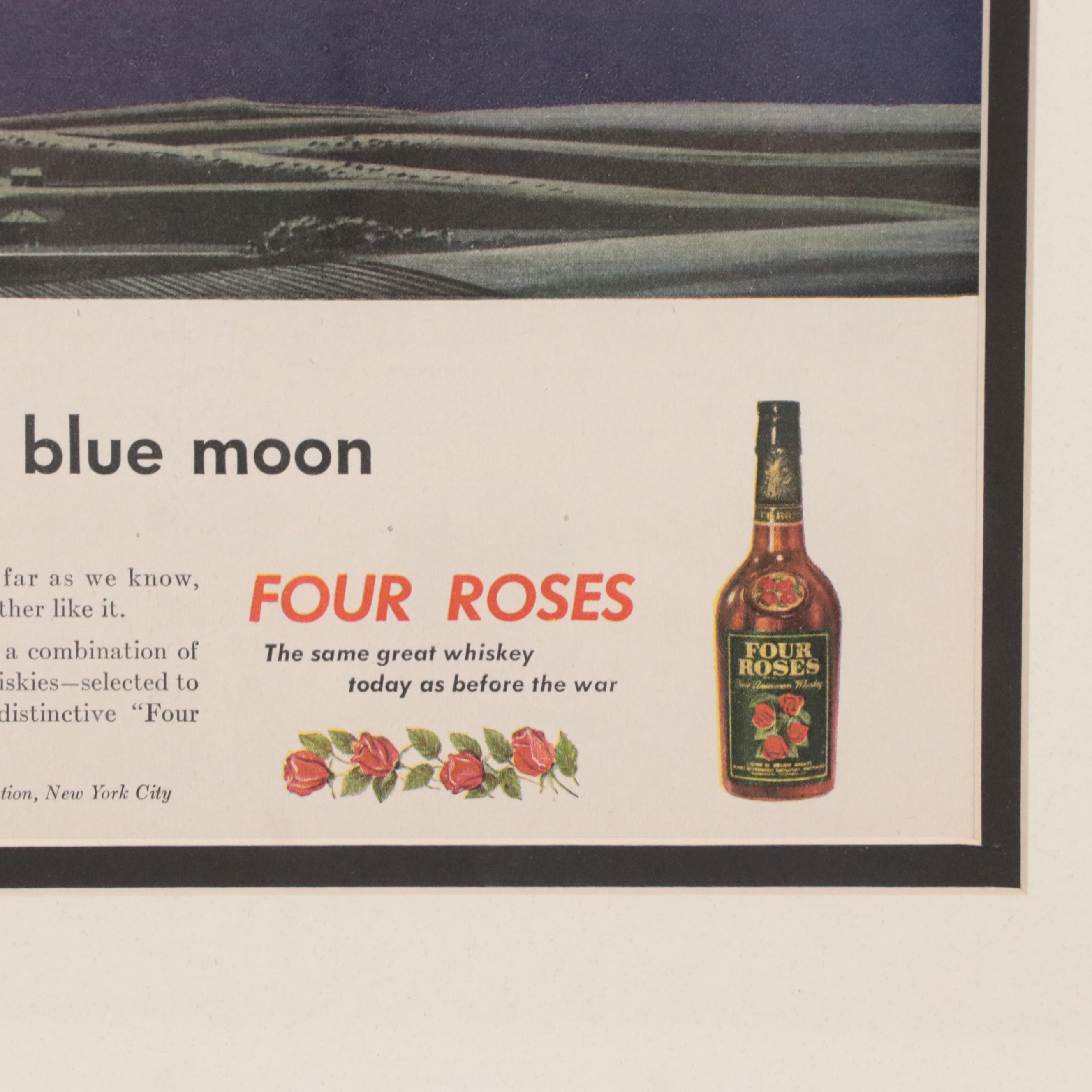 Four Roses Whiskey Advertisement, Mid-20th Century | EBTH