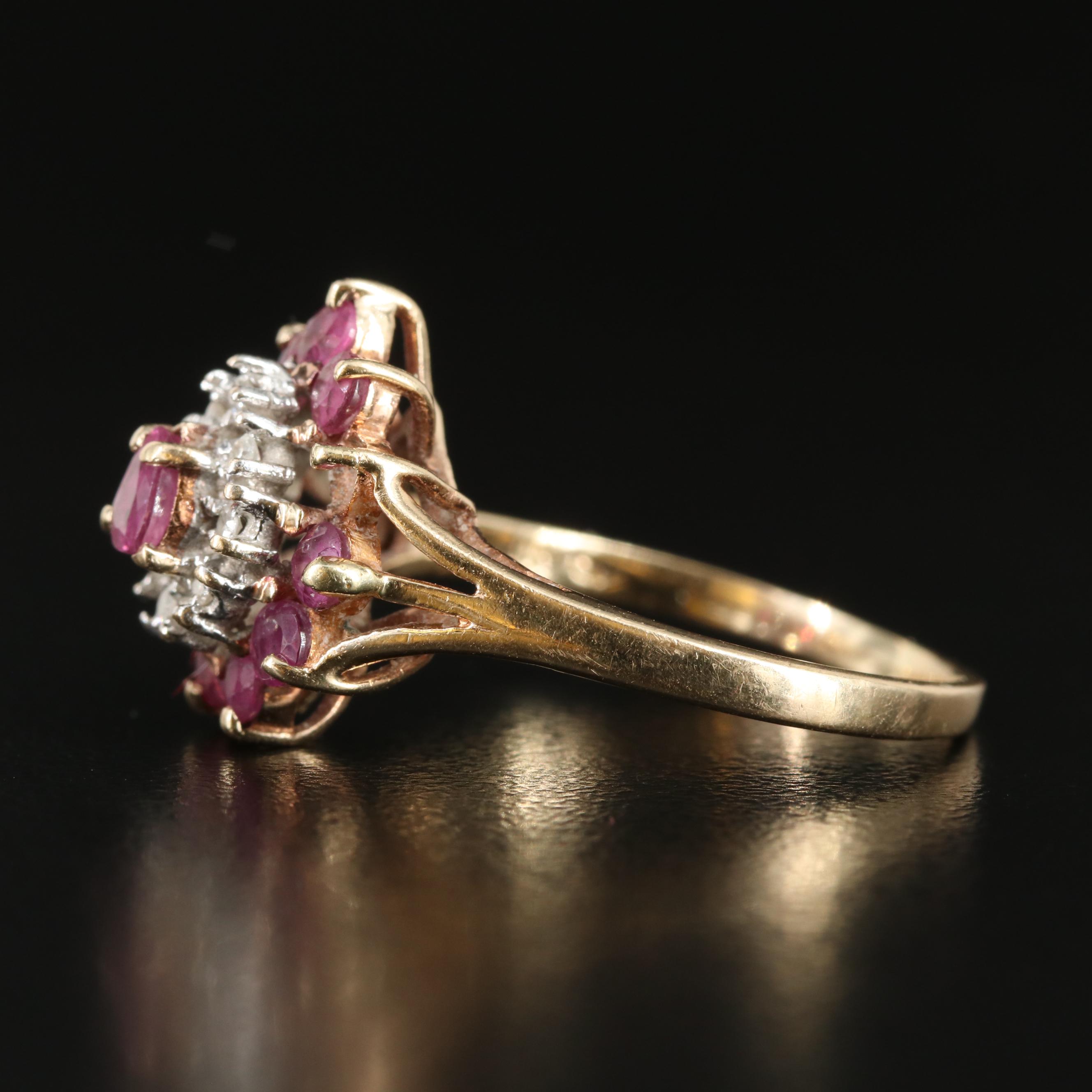 10K Ruby and Diamond Ring | EBTH
