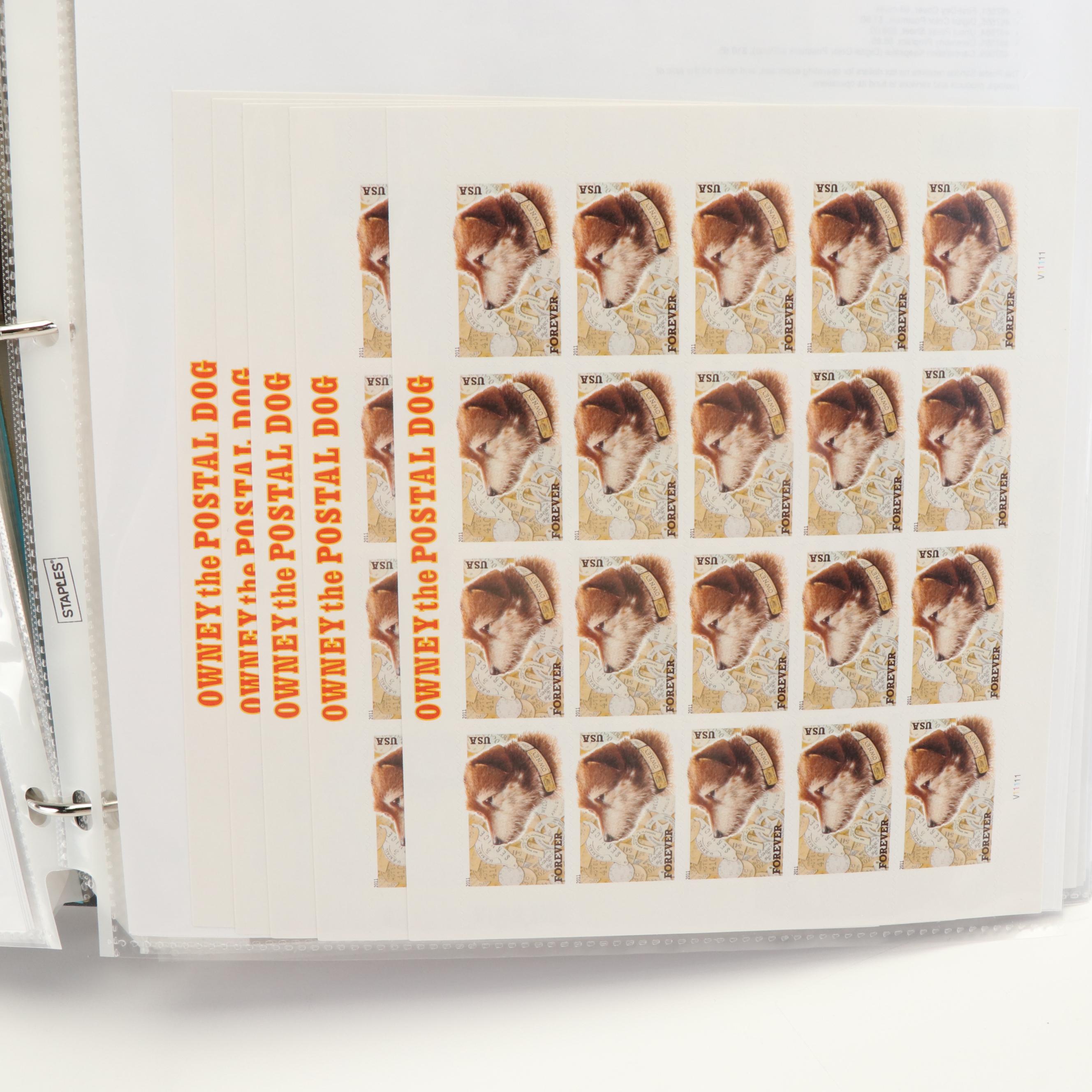 Two U.S. Postage Stamp Albums, 2011 and 2012 | EBTH