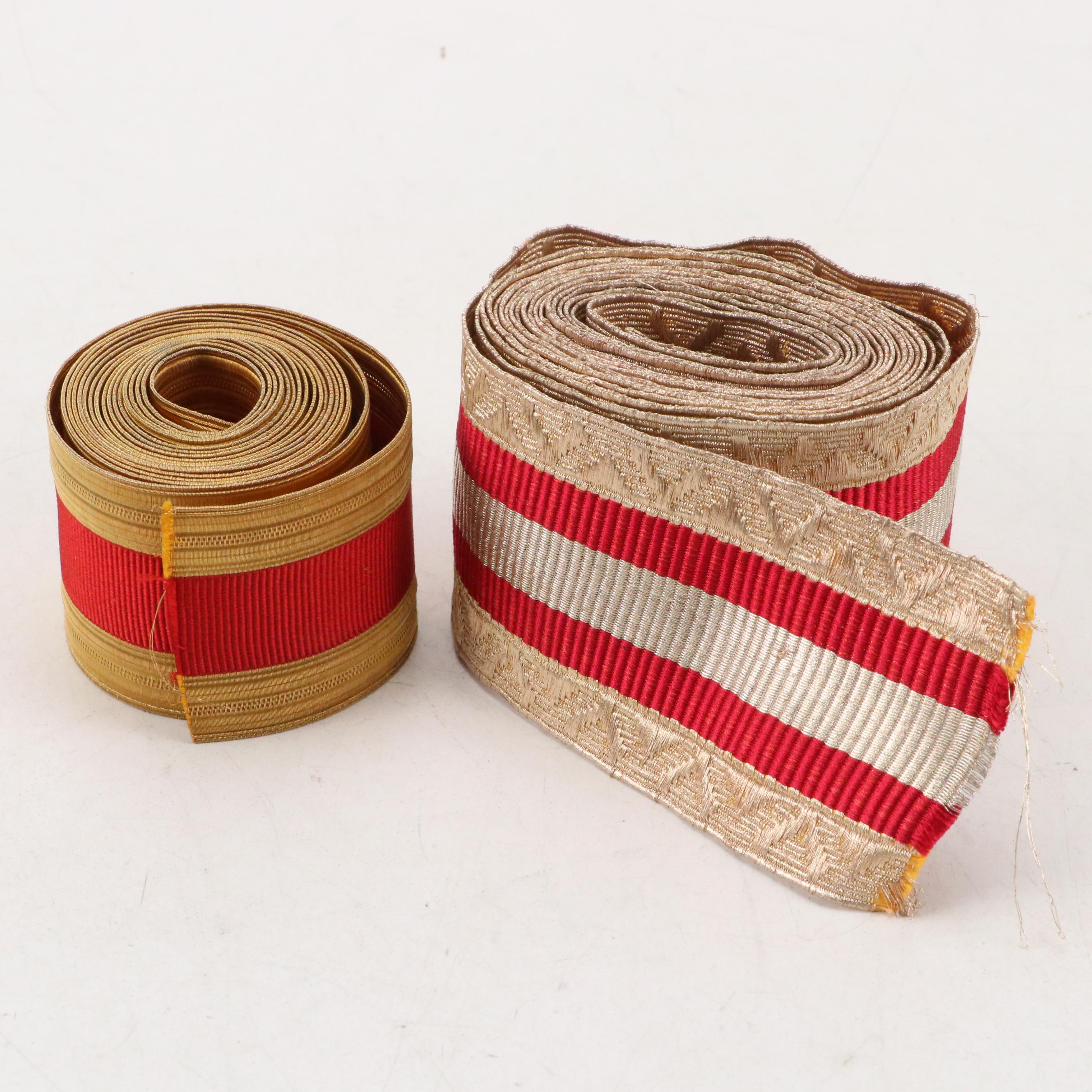 British Military Style Officer's Sash with Ribbon and Cord | EBTH