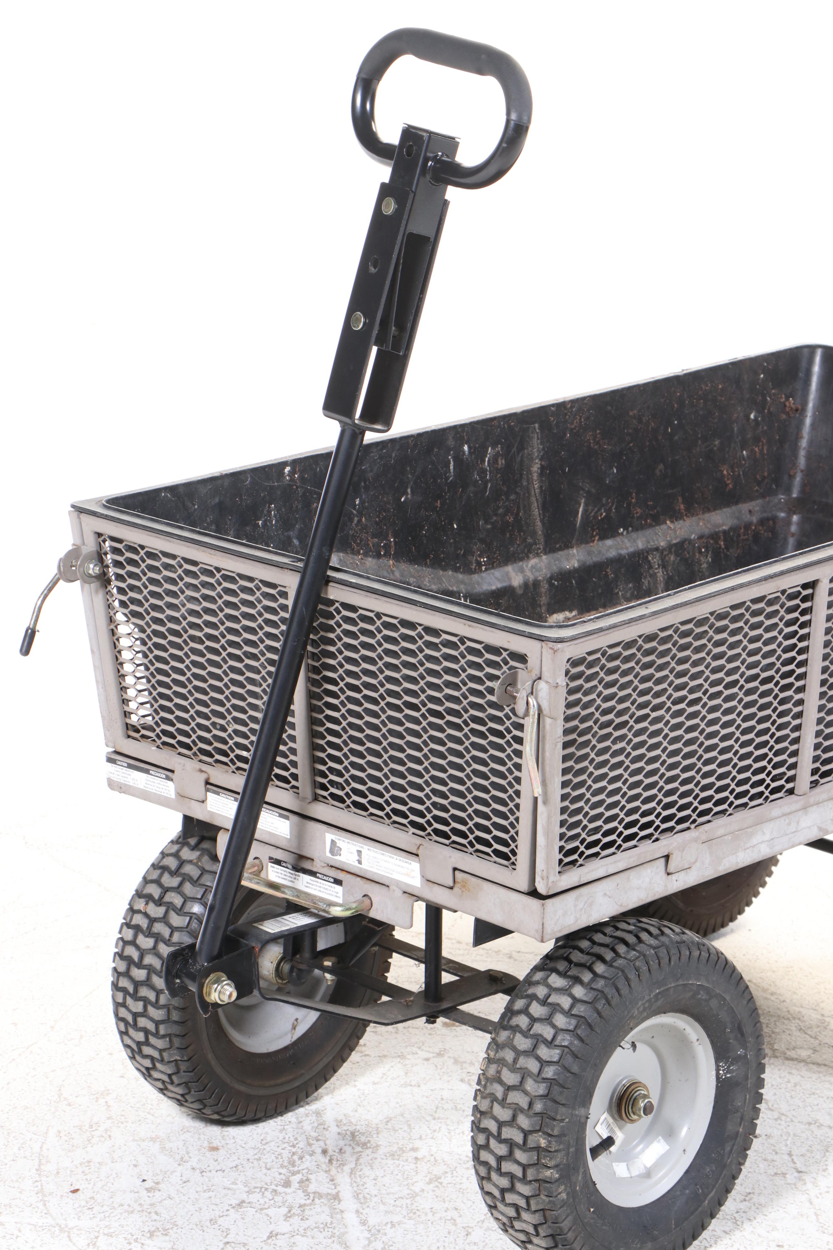 Steel Garden Push/Pull Cart With Heavy Duty Liner | EBTH