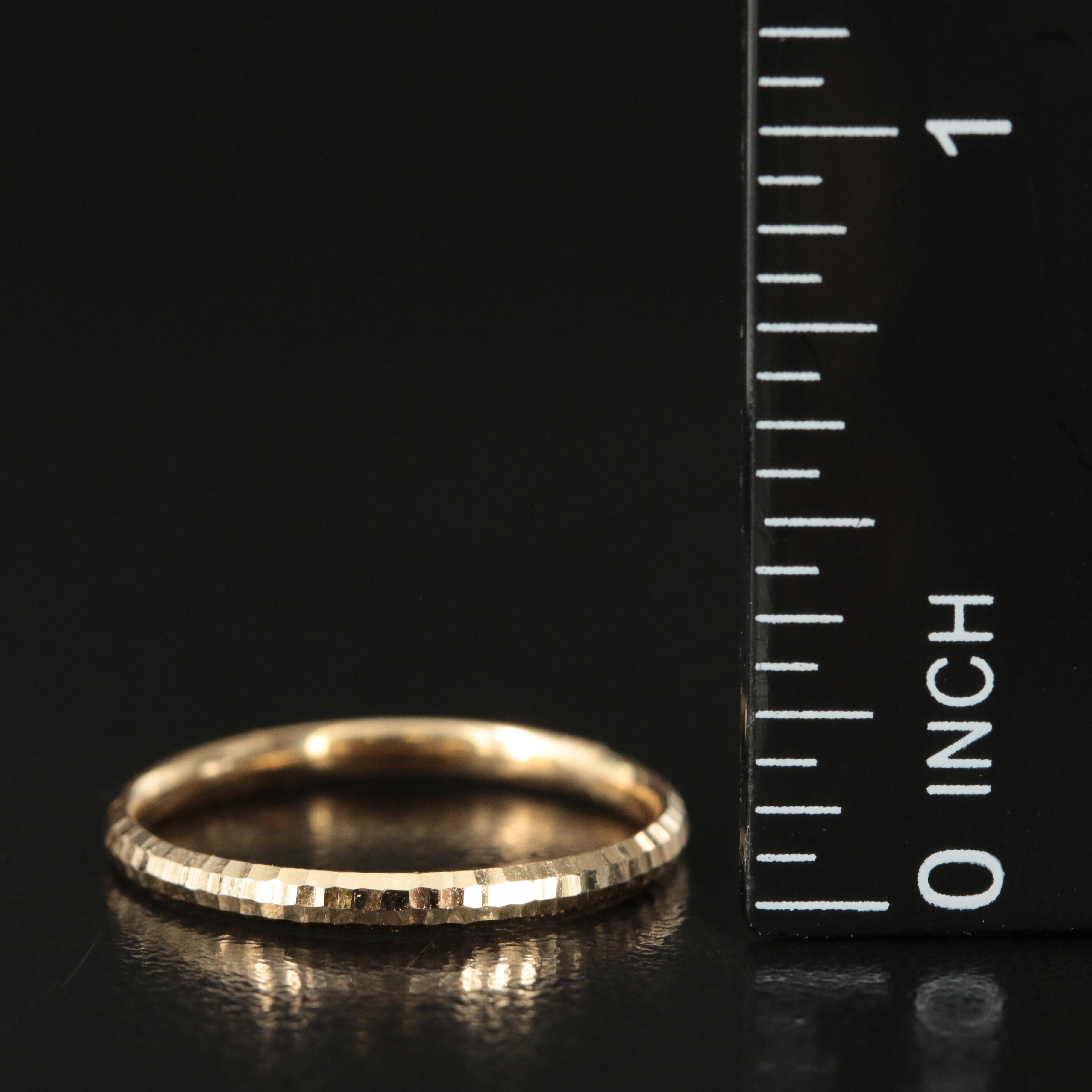 14K Textured Band | EBTH