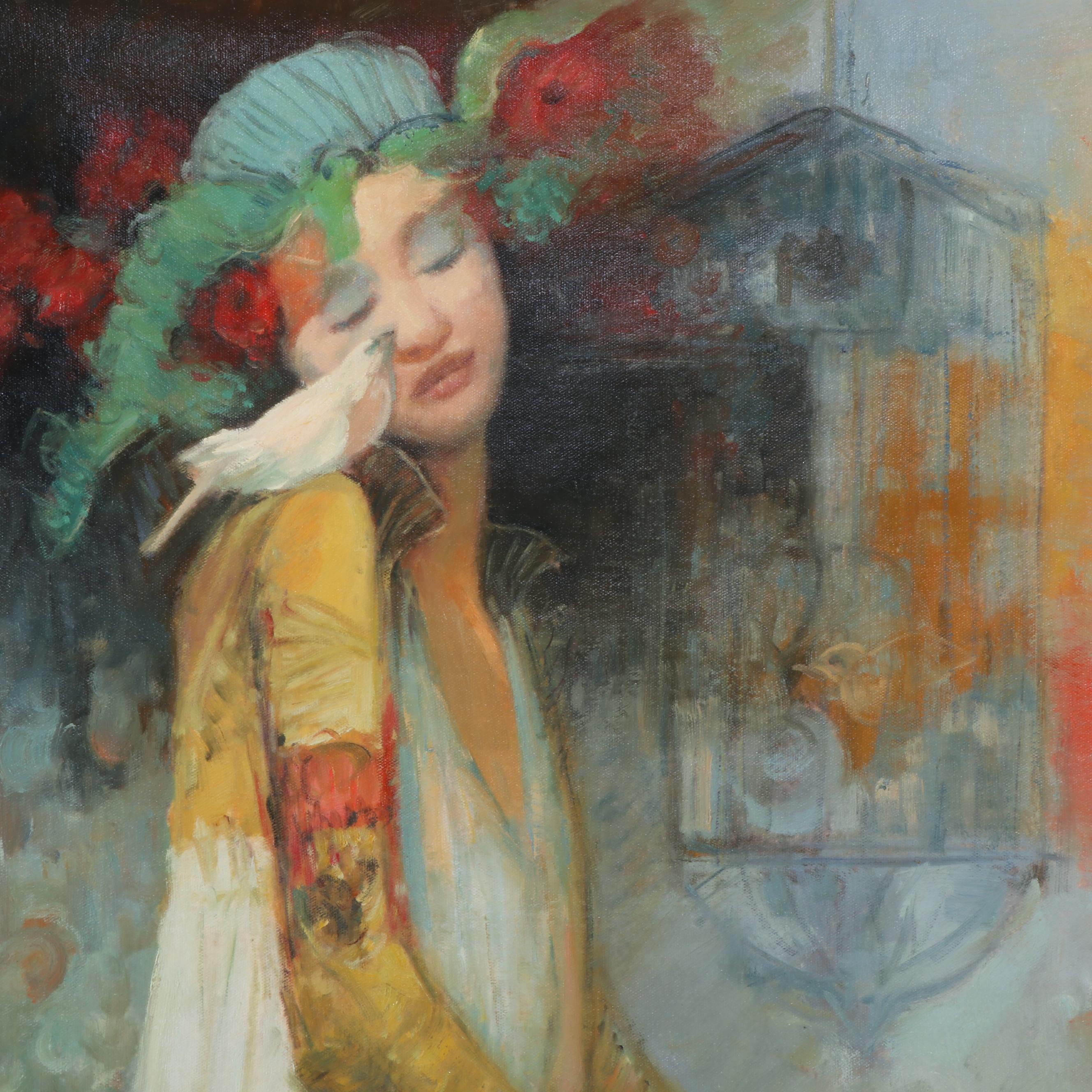 N. Ming Portrait Oil Painting, 21st Century | EBTH