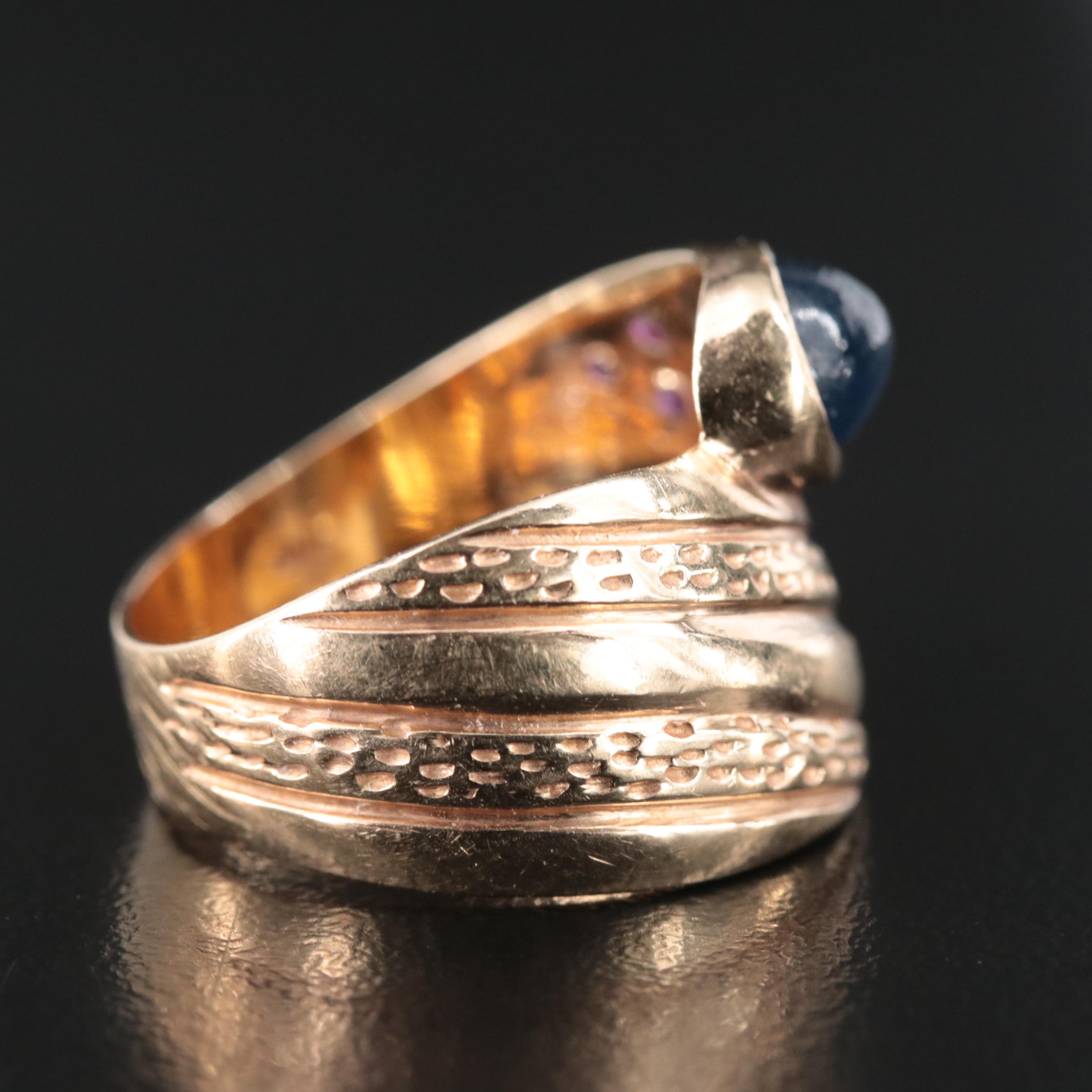 14K Sapphire and Ruby Ring | EBTH