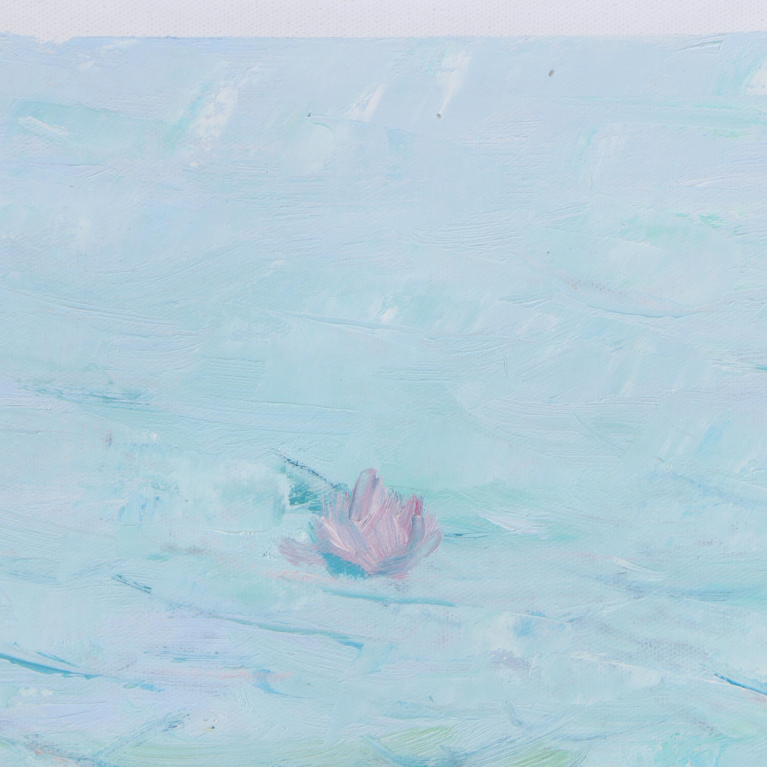 N. Ming Pond Landscape Oil Painting of Water Lilies, 21st Century | EBTH