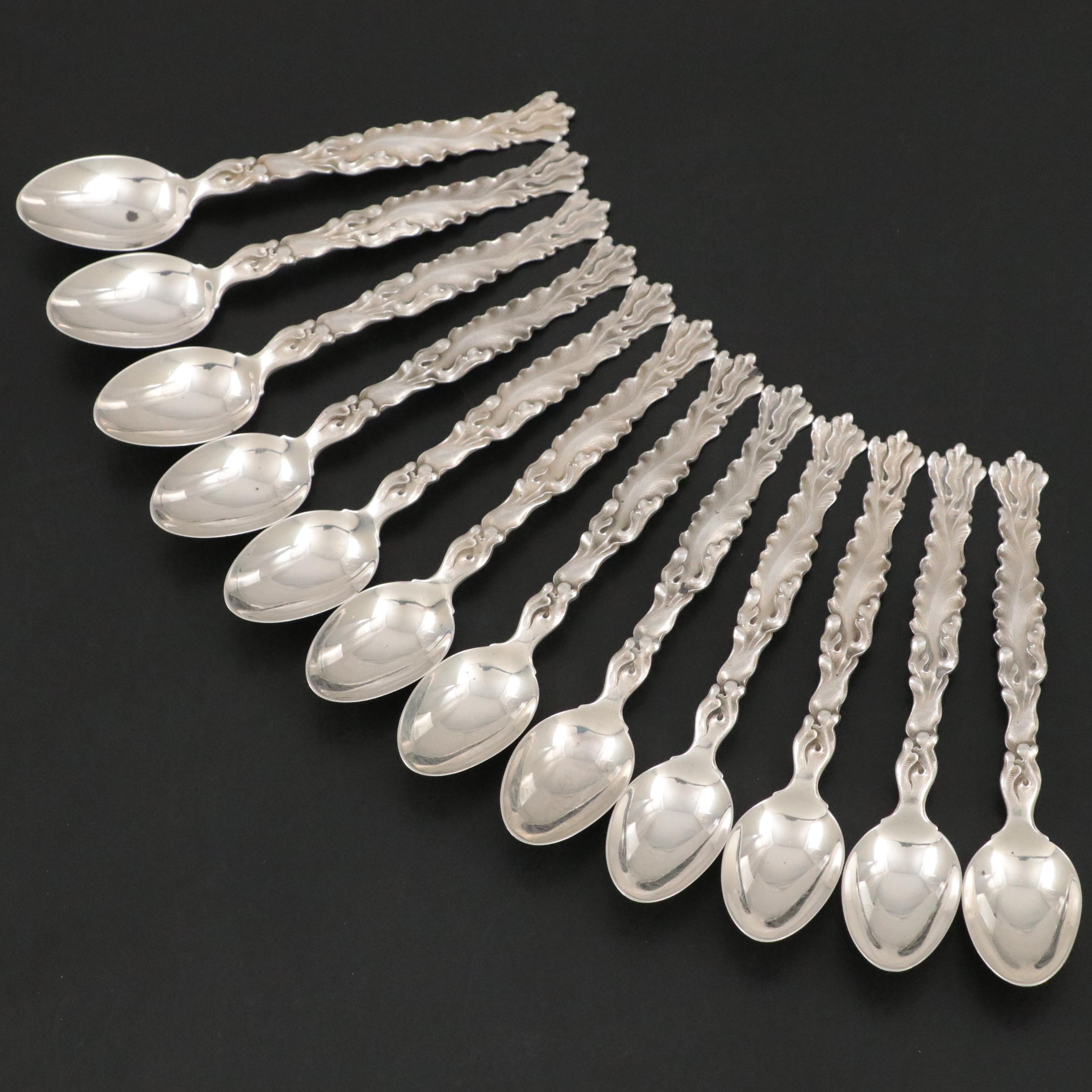 Whiting Manufacturing Company Sterling Silver Demitasse Spoons | EBTH