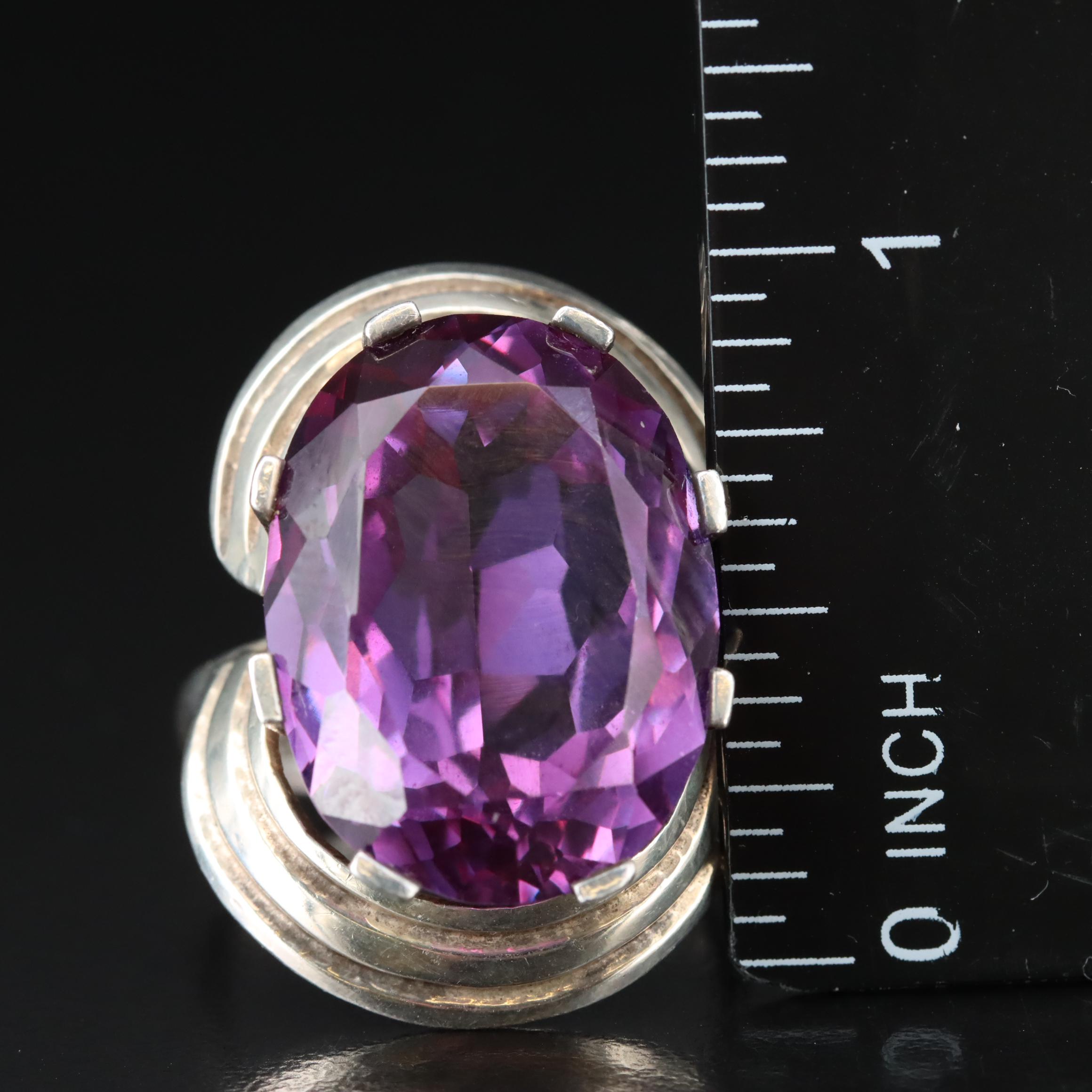 Sterling Color Change Sapphire Ring | EBTH