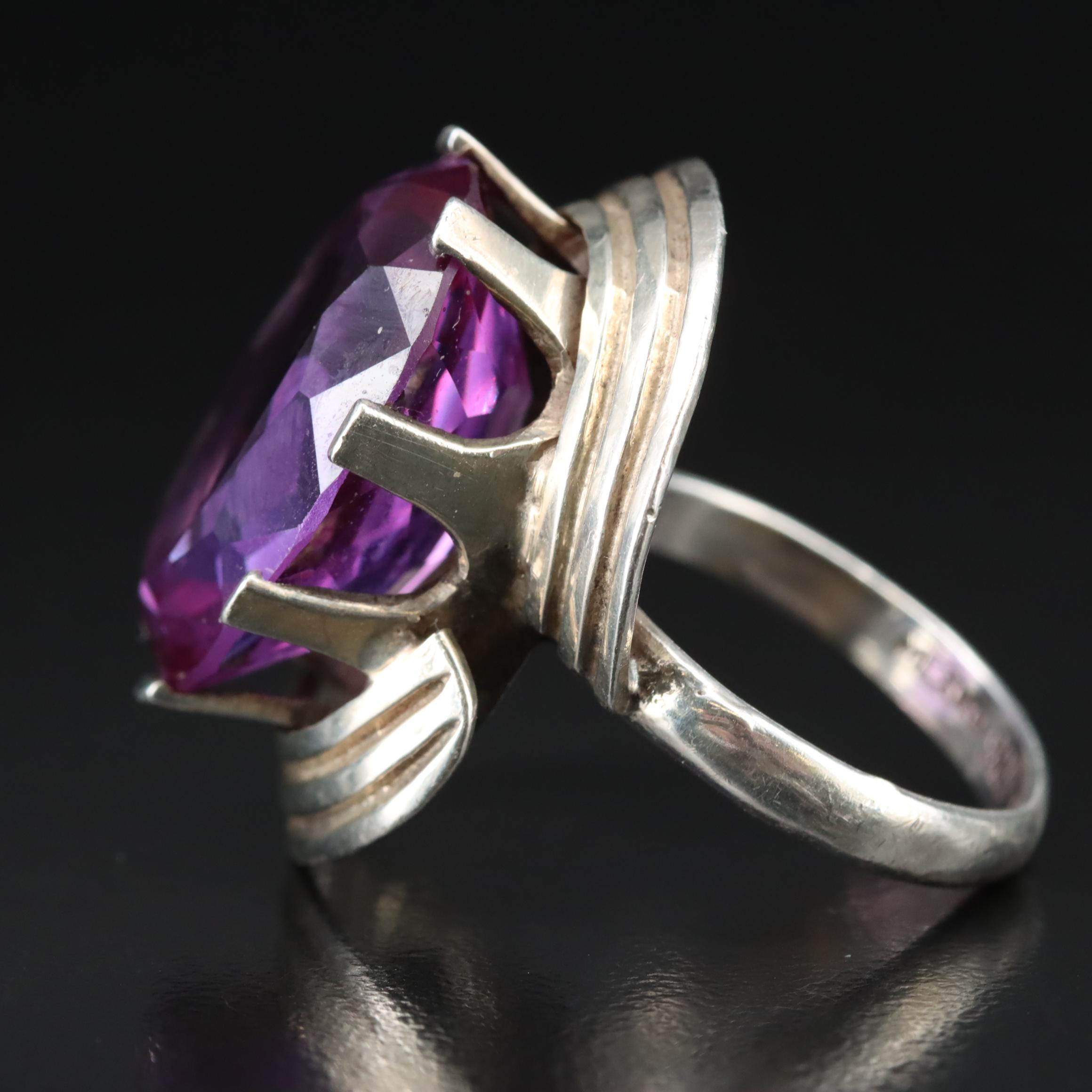 Sterling Color Change Sapphire Ring | EBTH