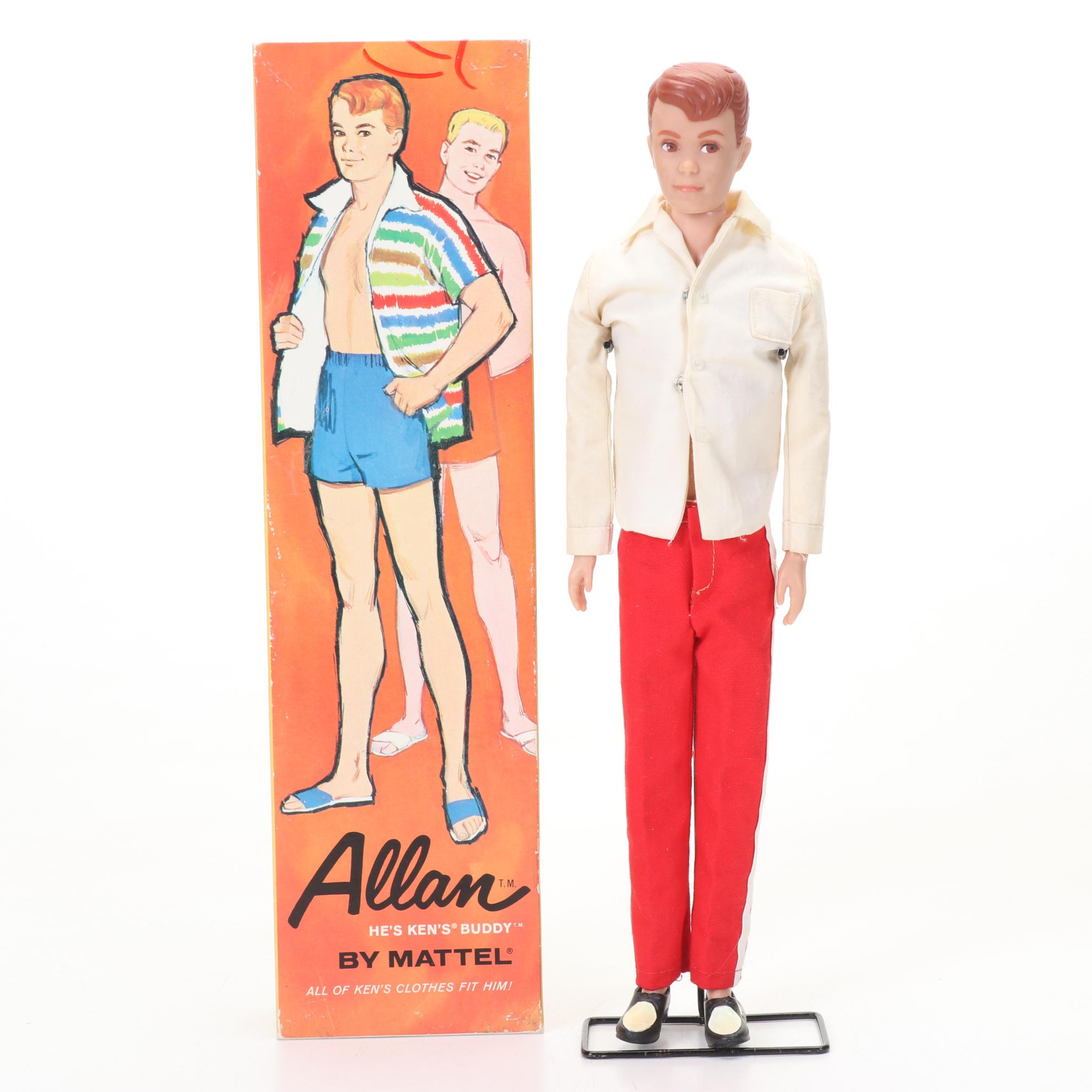 Original Allan Doll In Box With Stand, 1963 | EBTH