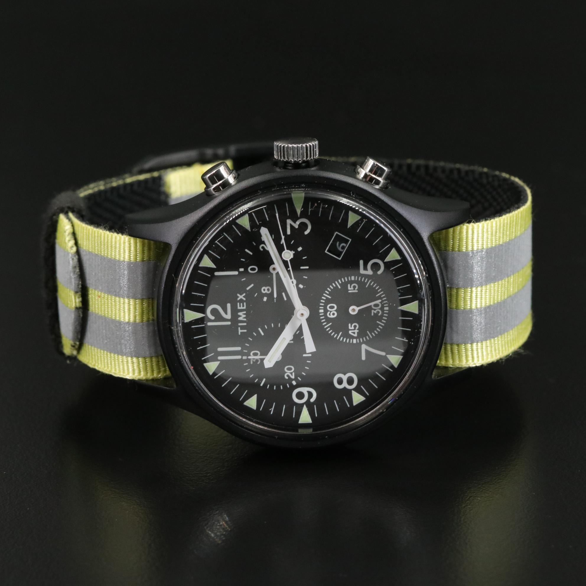Timex MK1 Aluminum Chronograph with Reversible Fabric Strap | EBTH